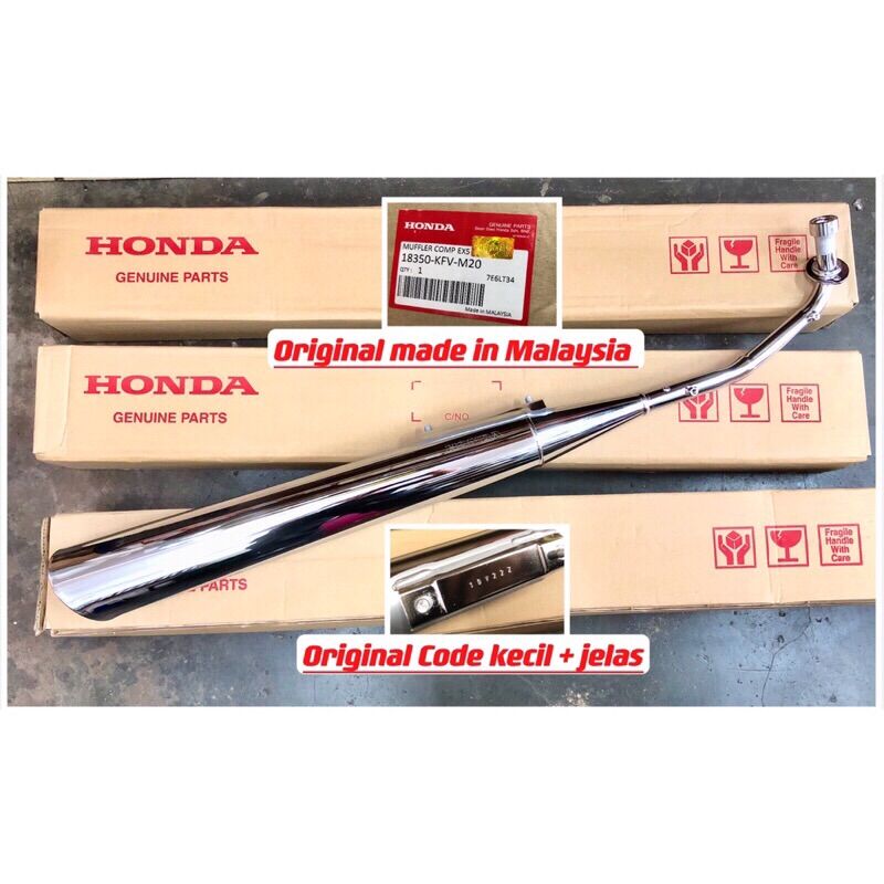 Ori HONDA EX5 / DREAM EXHAUST ORIGINAL BOON SIEW BSH MUFFLER EKZOS PIPE ...