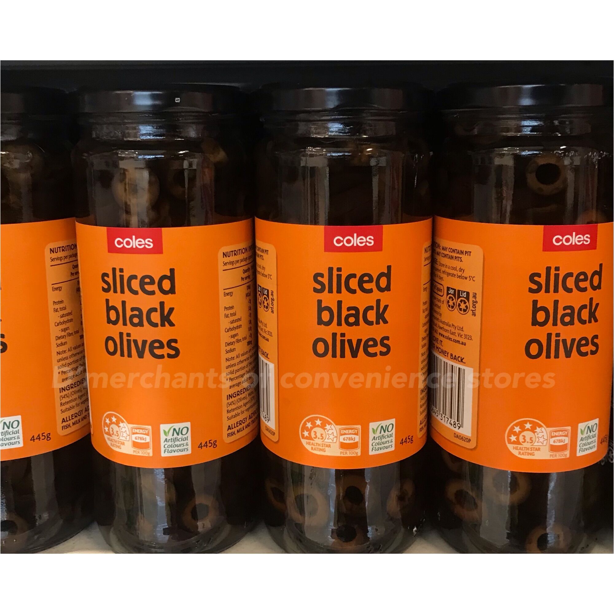 Coles Olive Sliced Black | 445g | Lazada