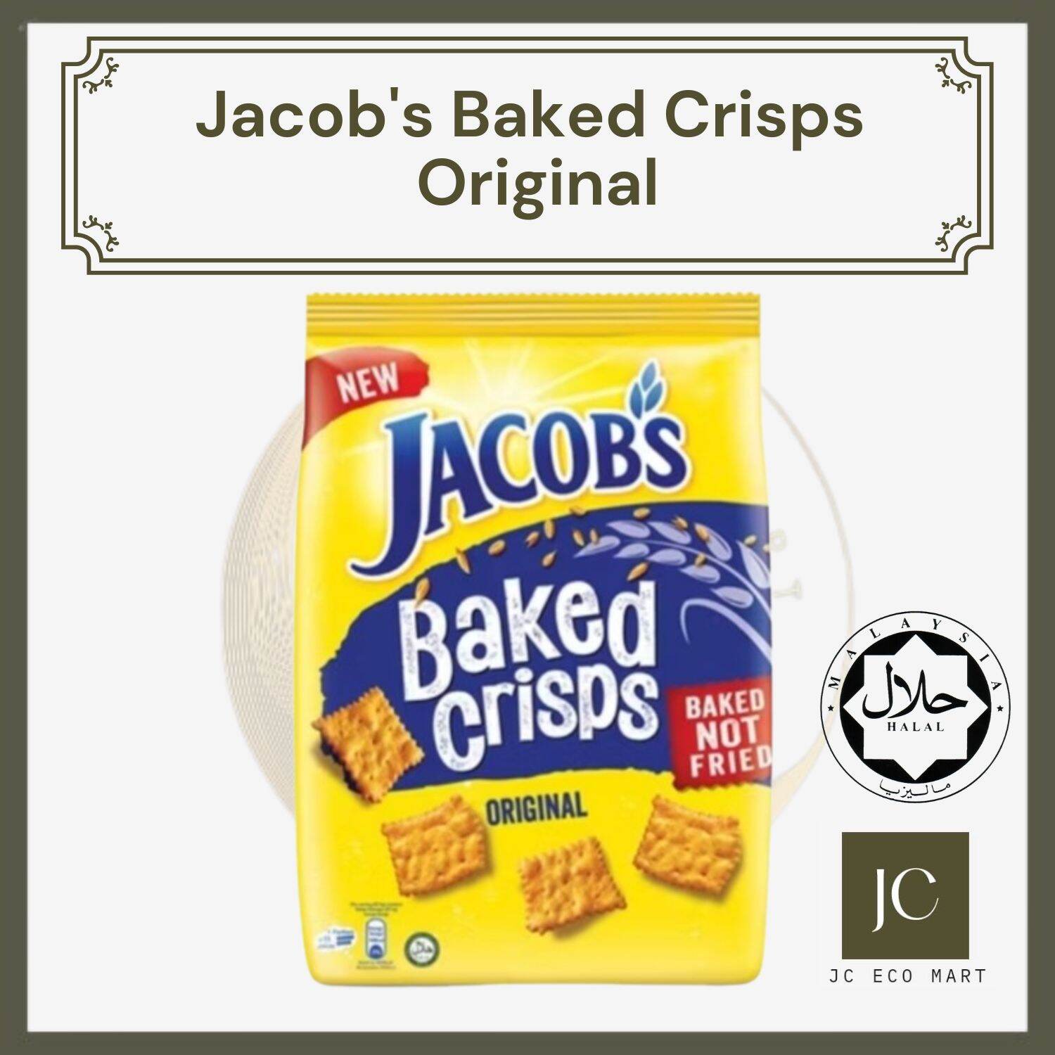 Jacob's Baked Crisps 229g - Original / Cheese / Sweet Chilli / Sour ...