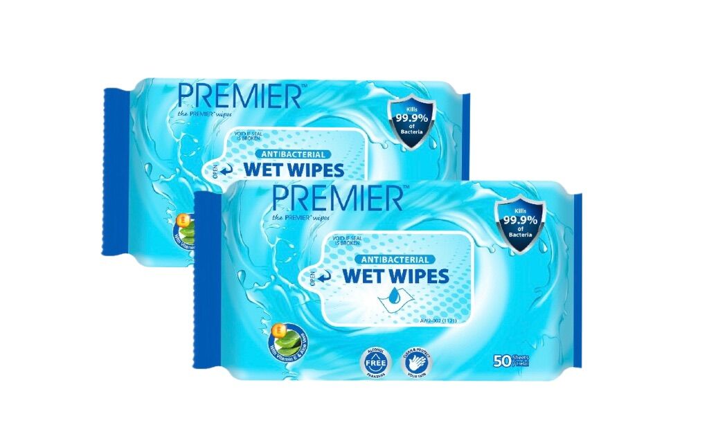 Premier Sanitizing Wipes Tissue 50sheets x 2 | Lazada