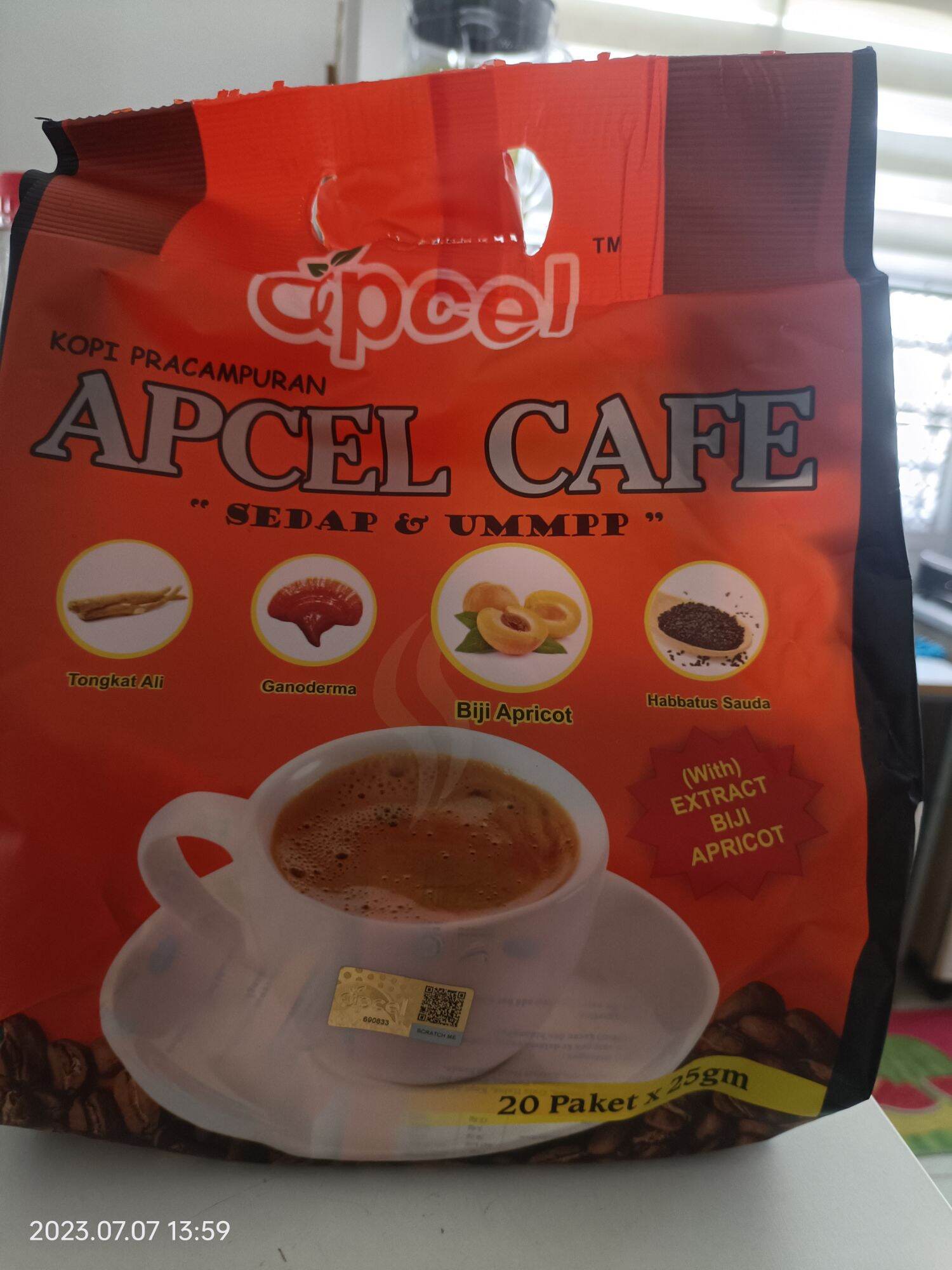💯 Original kopi apcel | Apcel cafe (1 pek 20 sachet) | Lazada