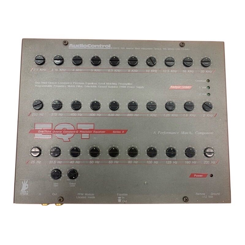 EQT Audio Control One Third Octave Constant-Q Precision Equalizer ...