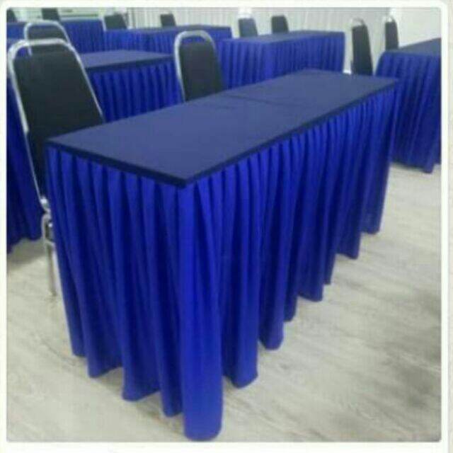 Alas meja banquet Skirting Meja table cloth 2x6 feet | Lazada