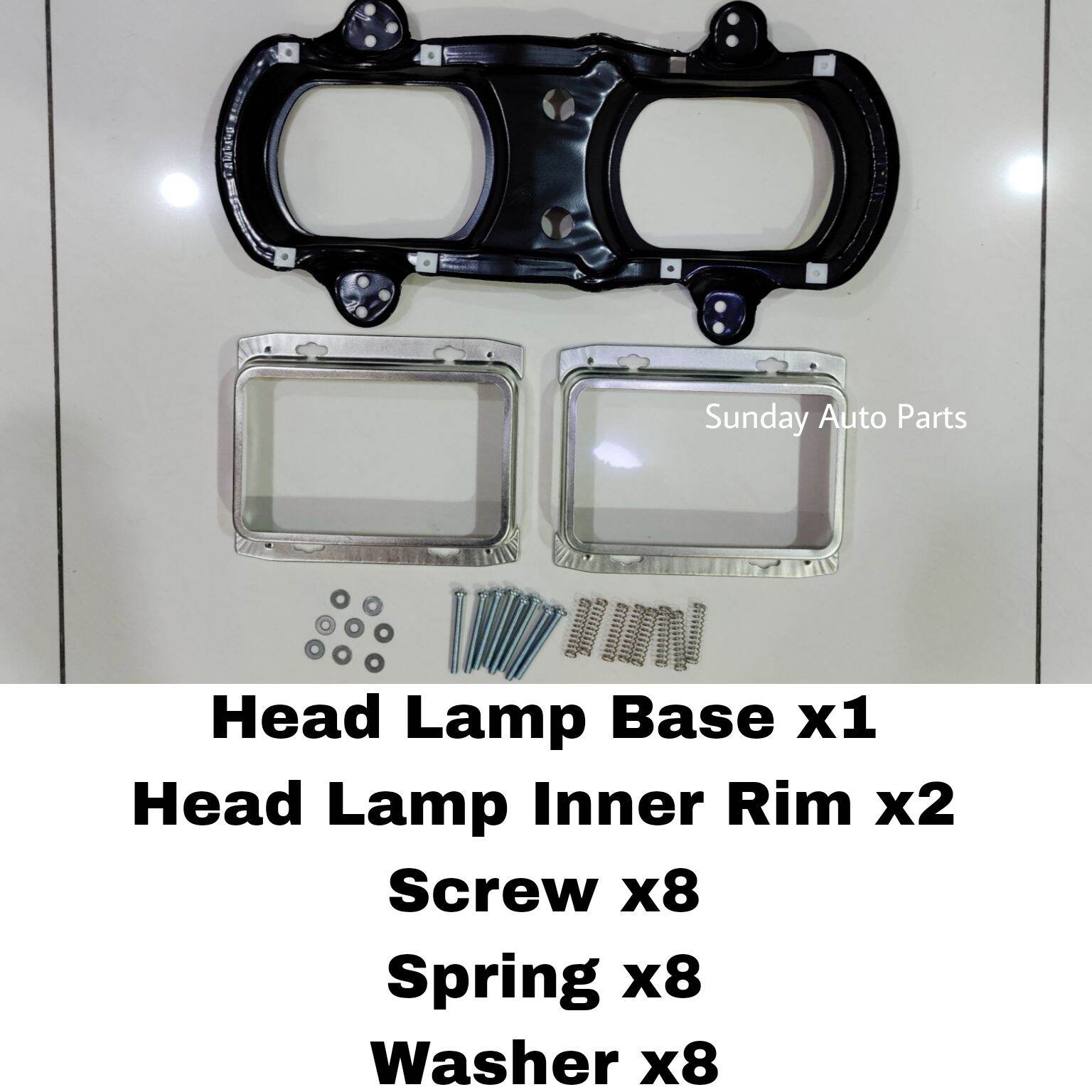 Daihatsu DV57 DV58 DV99 DV116 Head Lamp Base Head Lamp Inner Rim Screw ...