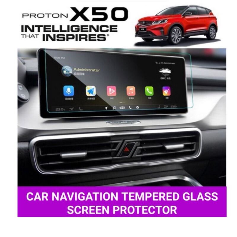 [NEW] Proton X50 8 inch Head Unit Screen Infotainment Tempered Glass ...