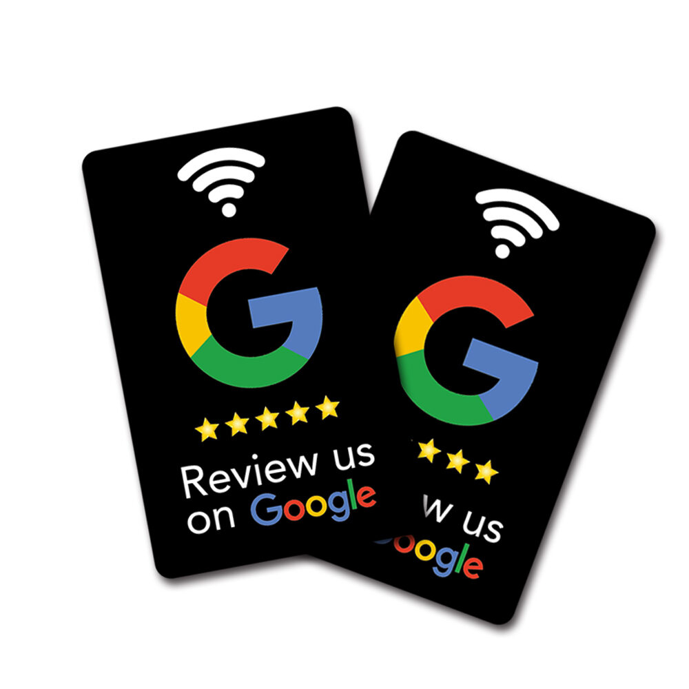 NFC Table Card Stand Google Review Card Tap to Pay Restaurant Menu ...