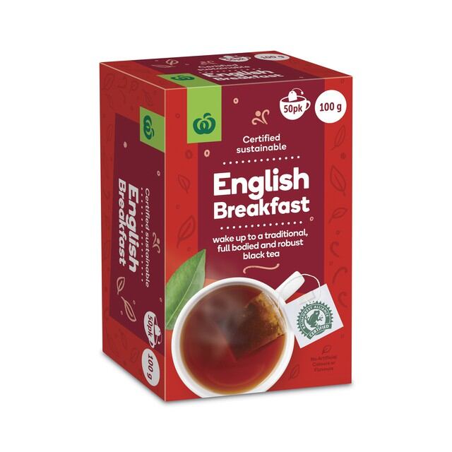 (Australia)Woolworths English Breakfast 50 Teabags | Lazada