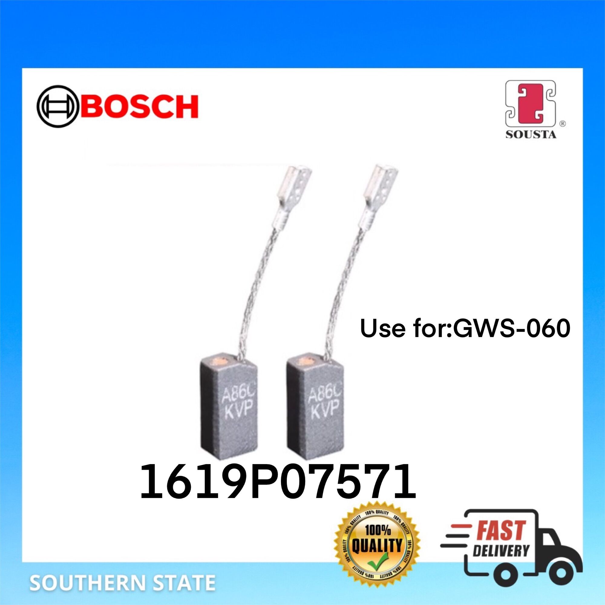 Original Bosch Carbon Brush GWS060 / GWS580 / GWS6-100 Carbon Brush ...