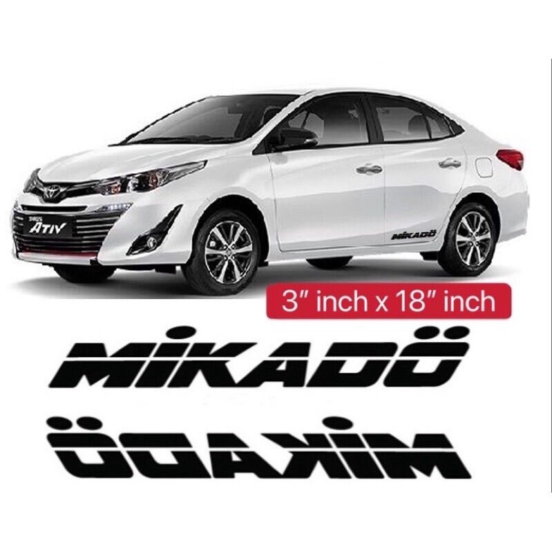 (Ready Stock)S576# 2pc Mikado Car Door Side Vinyl sticker | Lazada