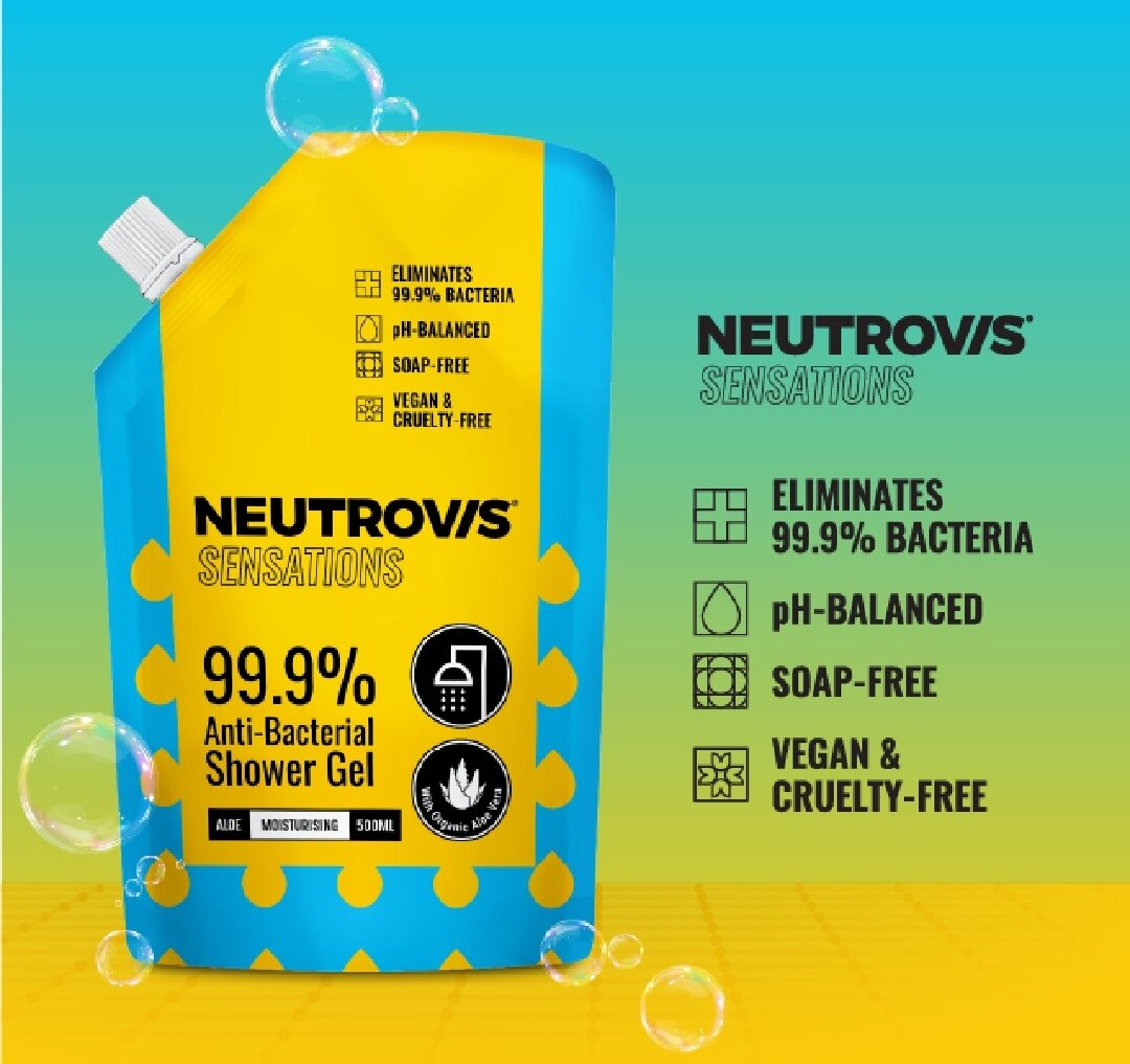 Neutrovis SENSATIONS 99.9% Anti-Bacterial Shower Gel 500ml - Aloe ...