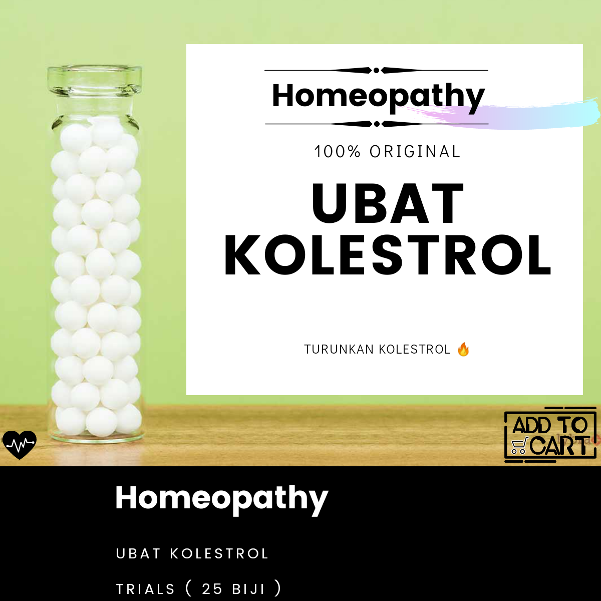 Homeopathy Ubat Turunkan Kolestrol !!! Premium | Lazada