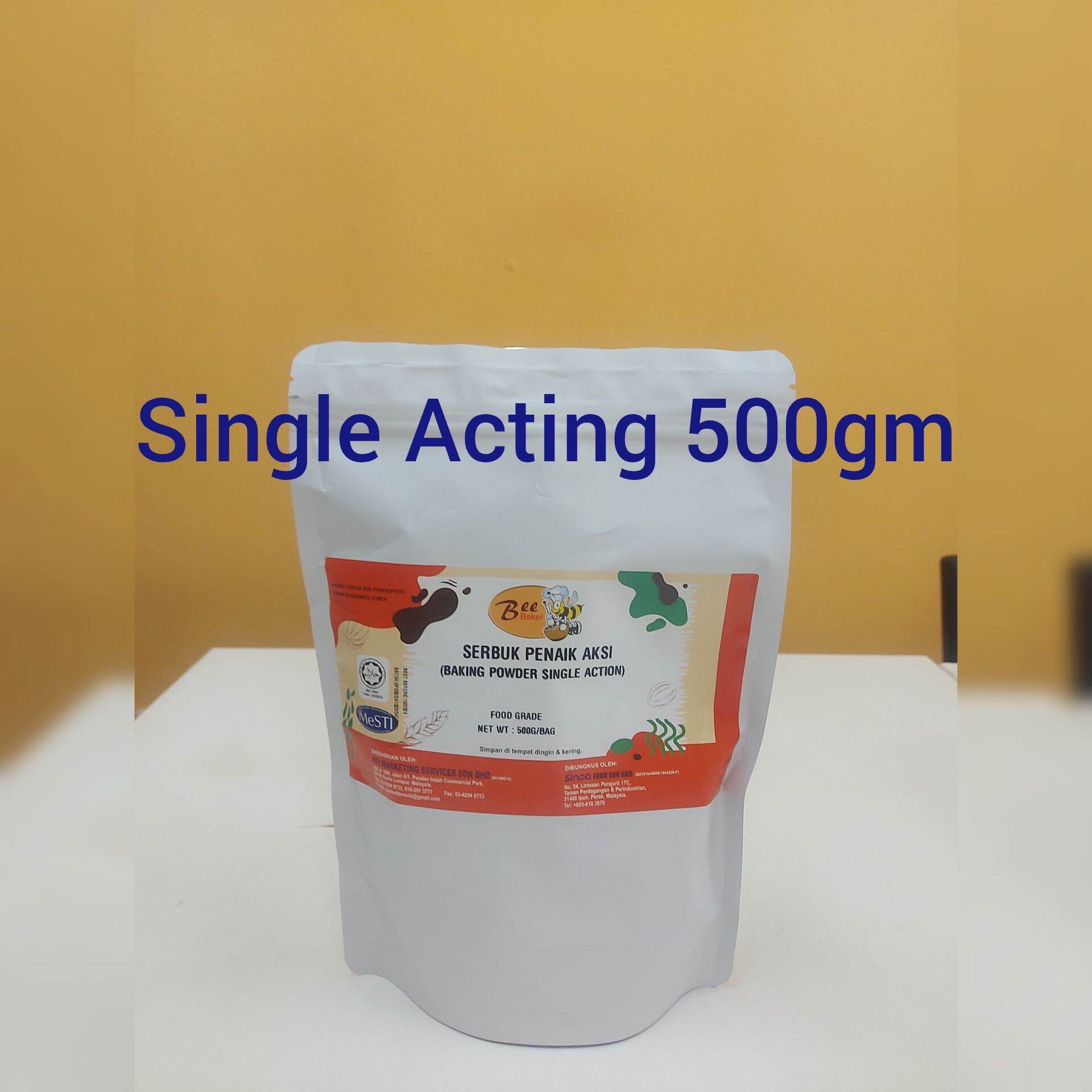 [BB-BEE BAKER] Halal Baking Powder Single/ Double Action 1kg/ 500gm ...