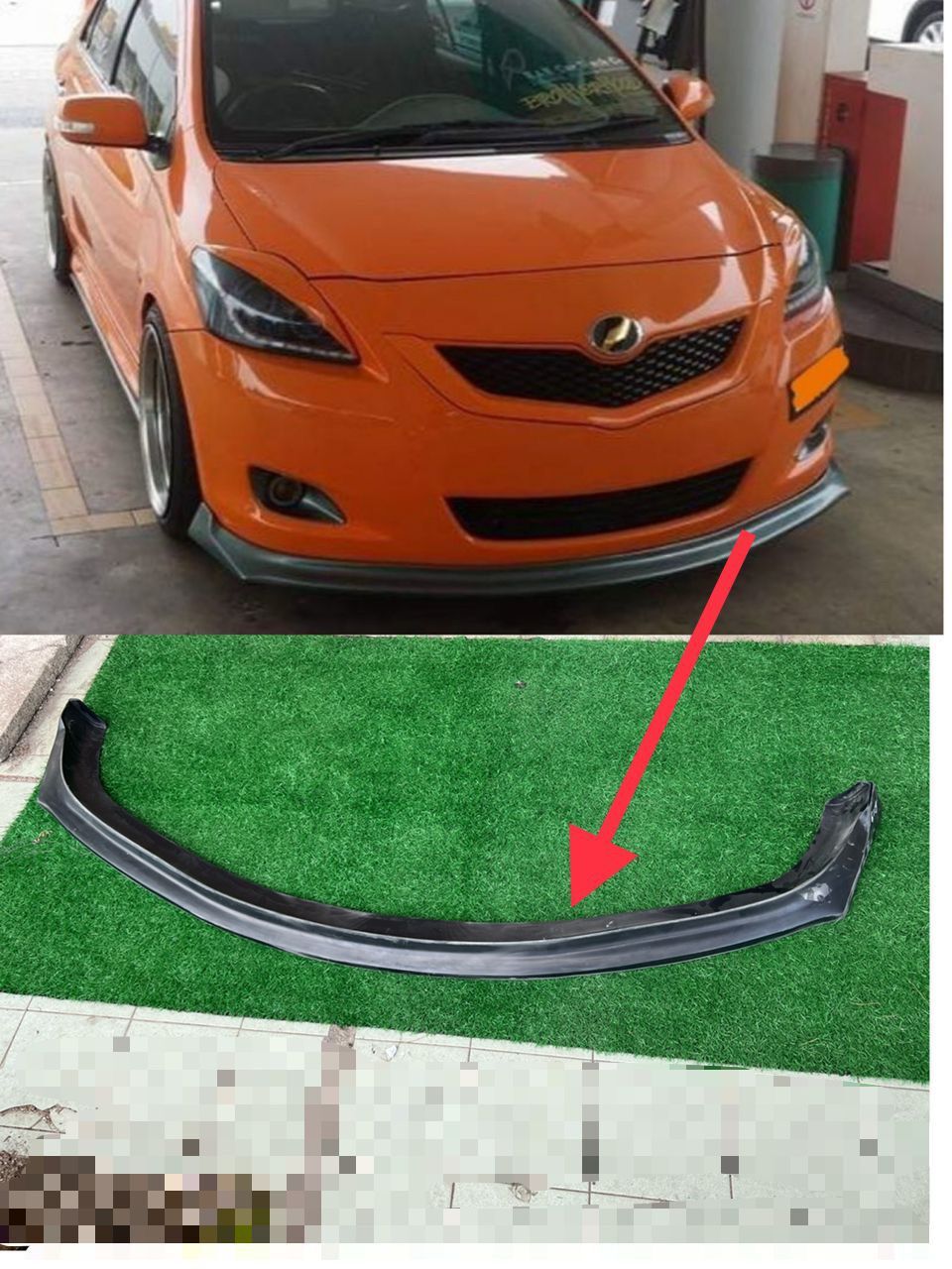 TOYOTA VIOS THAI LIPS DUGONG/BELTA NCP93 PU MATERIAL 2008-2013 | Lazada