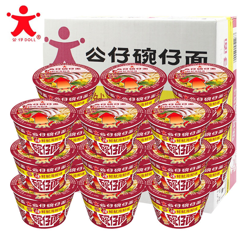 Doll Noodles Mini Cup Noodles Instant Noodles Multi-Flavor 18 Bowls ...