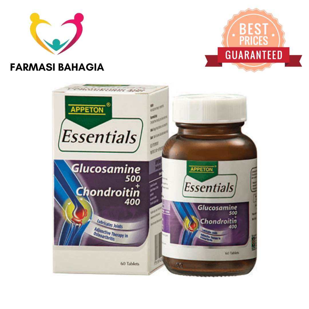Appeton Essentials Glucosamine 500 + Chondroitin 400 Tablets 60’s | Lazada