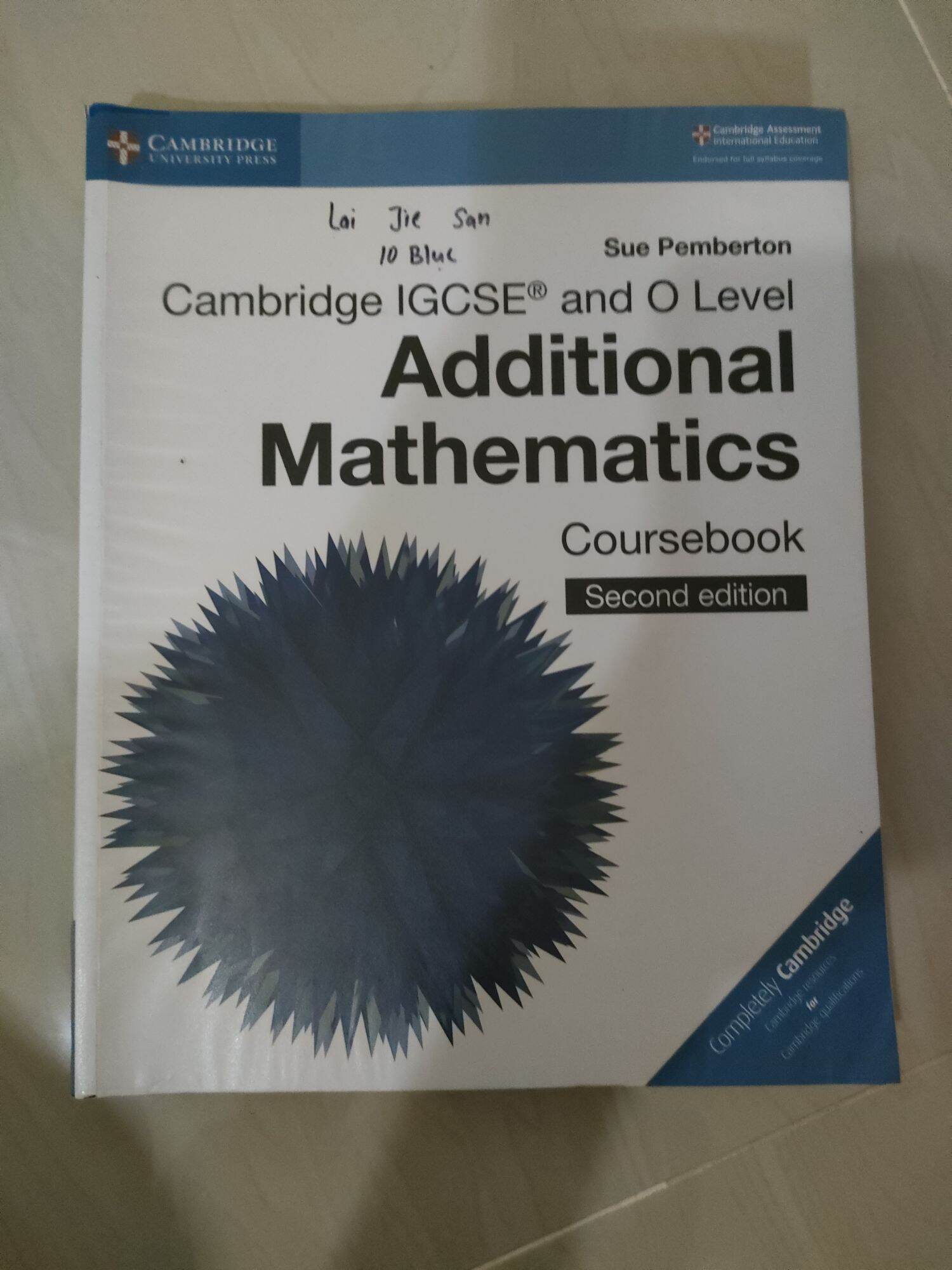 Cambridge Igcse And O Level Additional Mathematics Coursebook Lazada