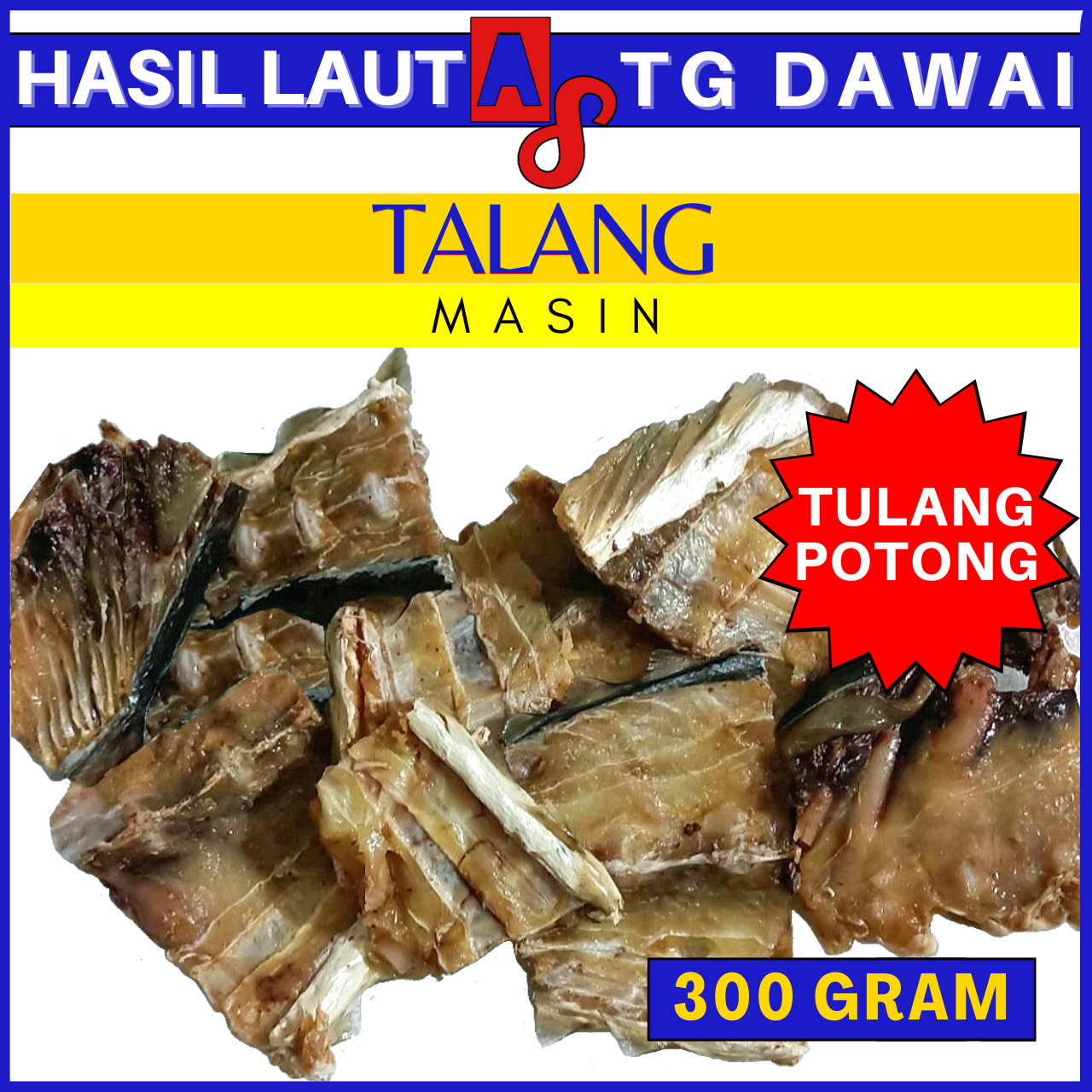 Tulang Ikan Talang Masin Tanjung Dawai 300g | Lazada