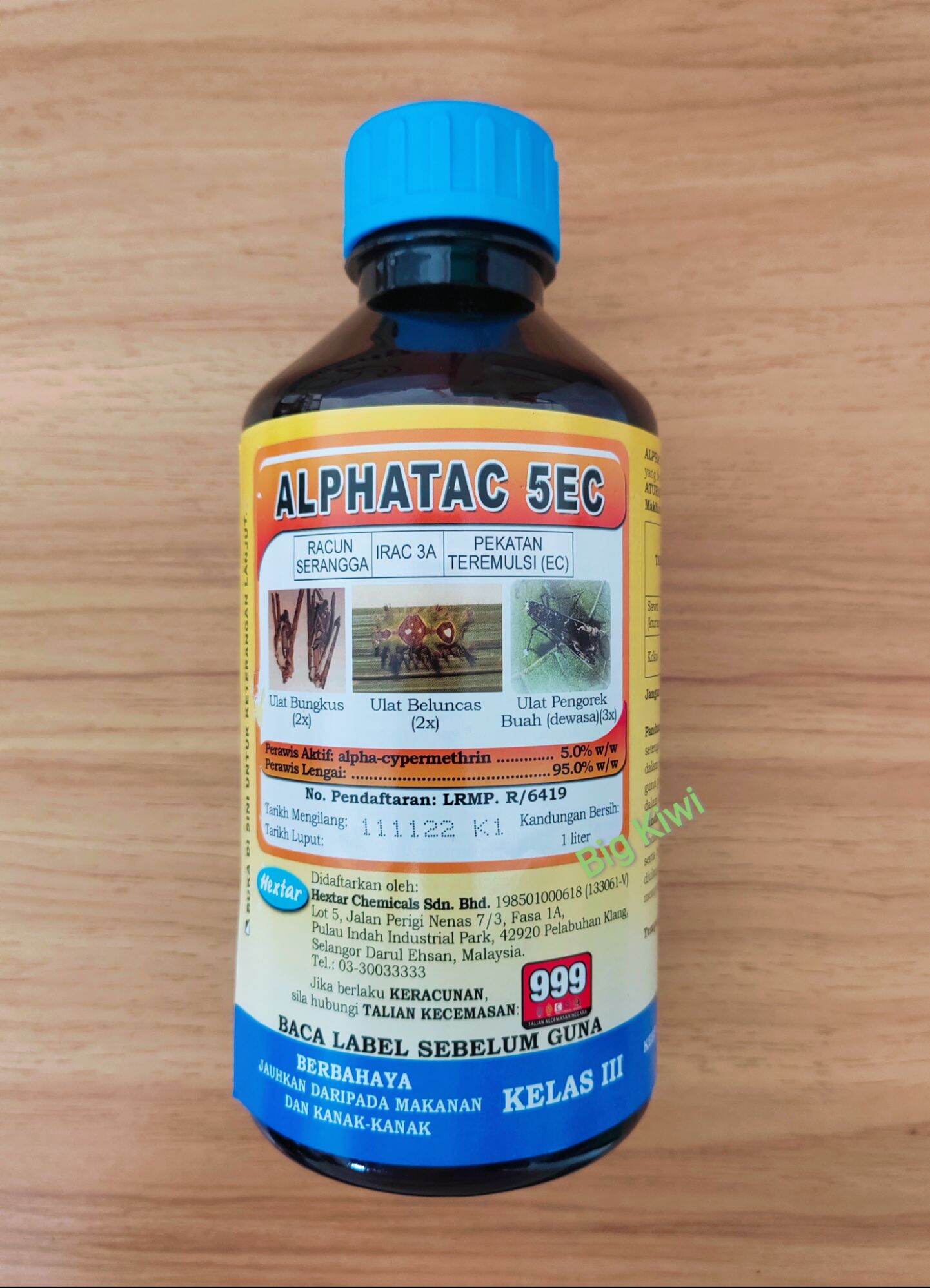 Alphatac 5EC 1L - Alpha-cypermethrin 5% racun serangga ulat insecticide ...