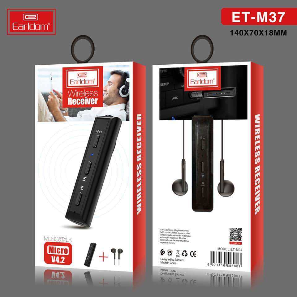 Earldom M37 All-in-One Wireless & Wired Headphones + Bluetooth Receive ...
