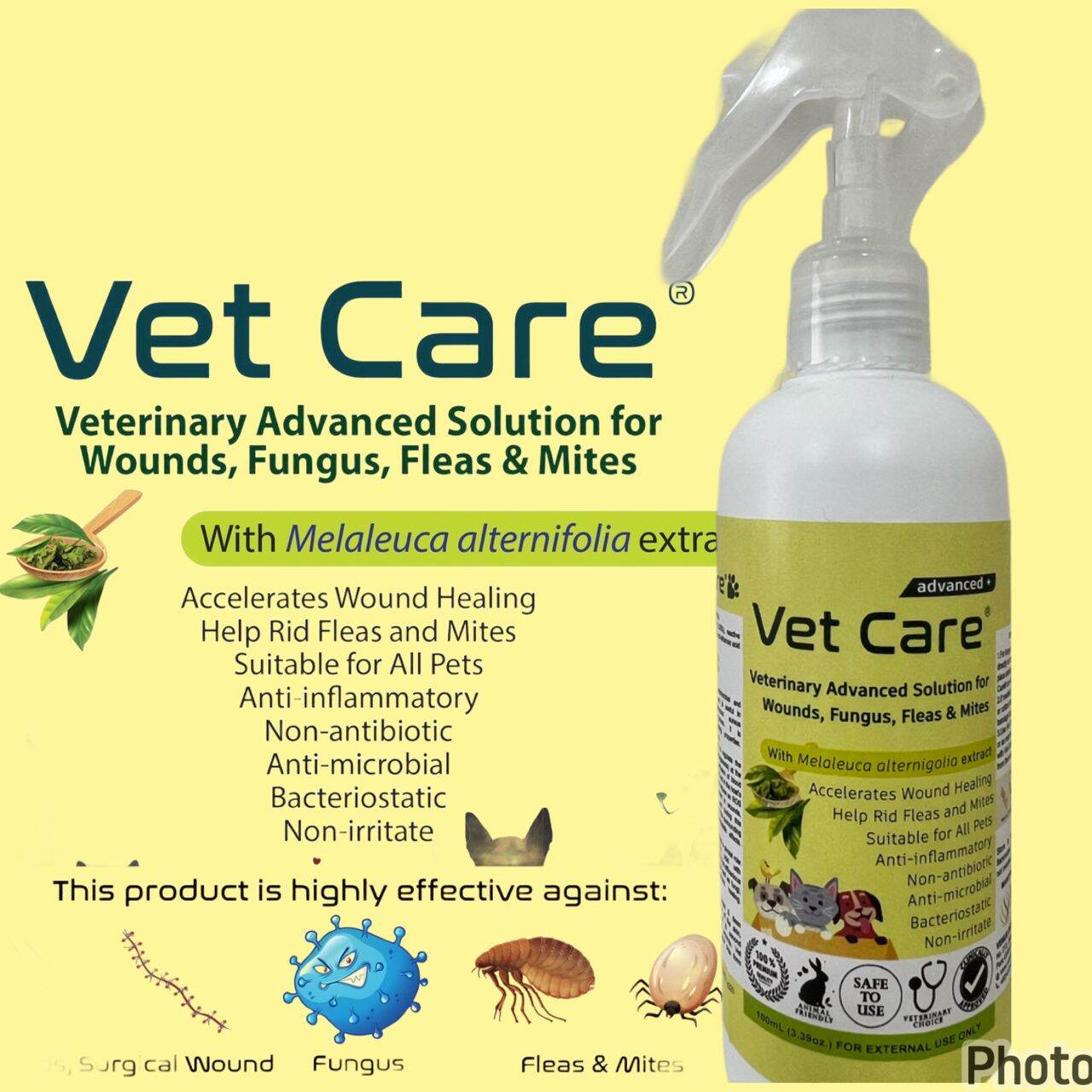 Vet Care - Spray Luka, Kurap, Kutu, Gatal. Kucing, Dog, Puppy, Arnab ...