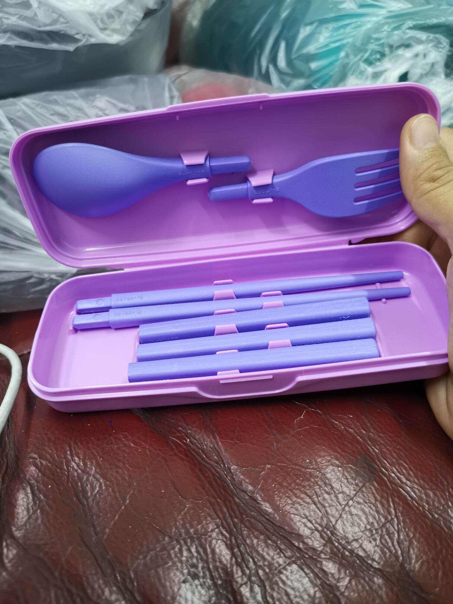 [rare] TUPPERWARE portable cutlery set | Lazada