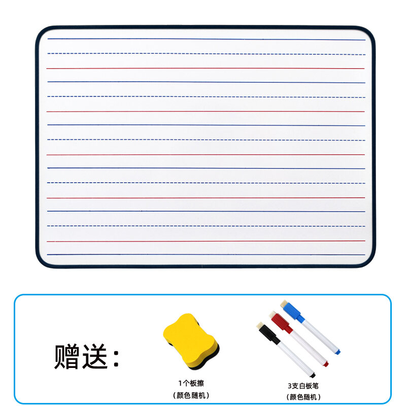 English Erasable Tiny Whiteboard Notes Four Lines and Three Grids ...