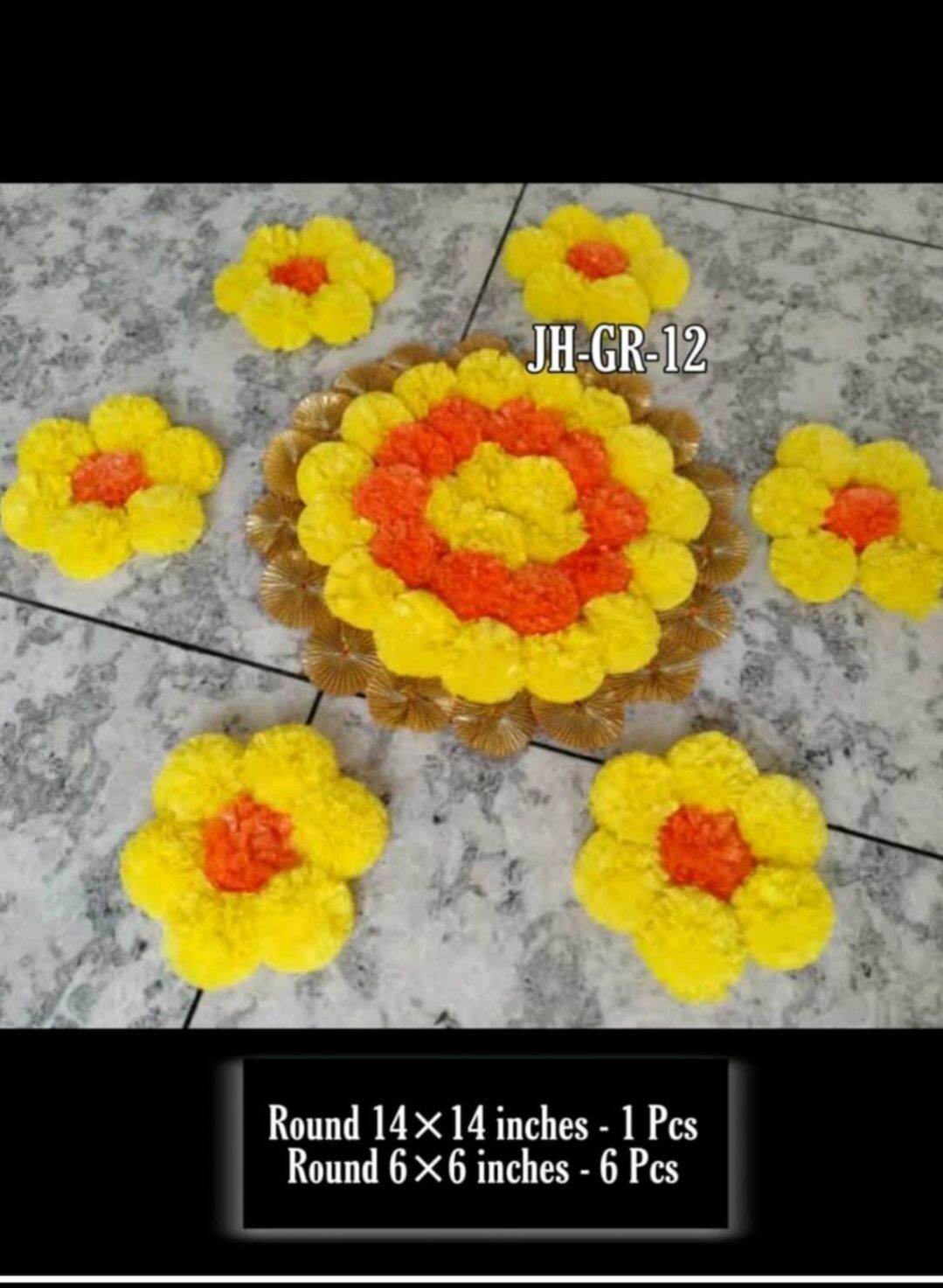 Rangoli Marigold Flower Kolam Ranggoli Koolam | Lazada