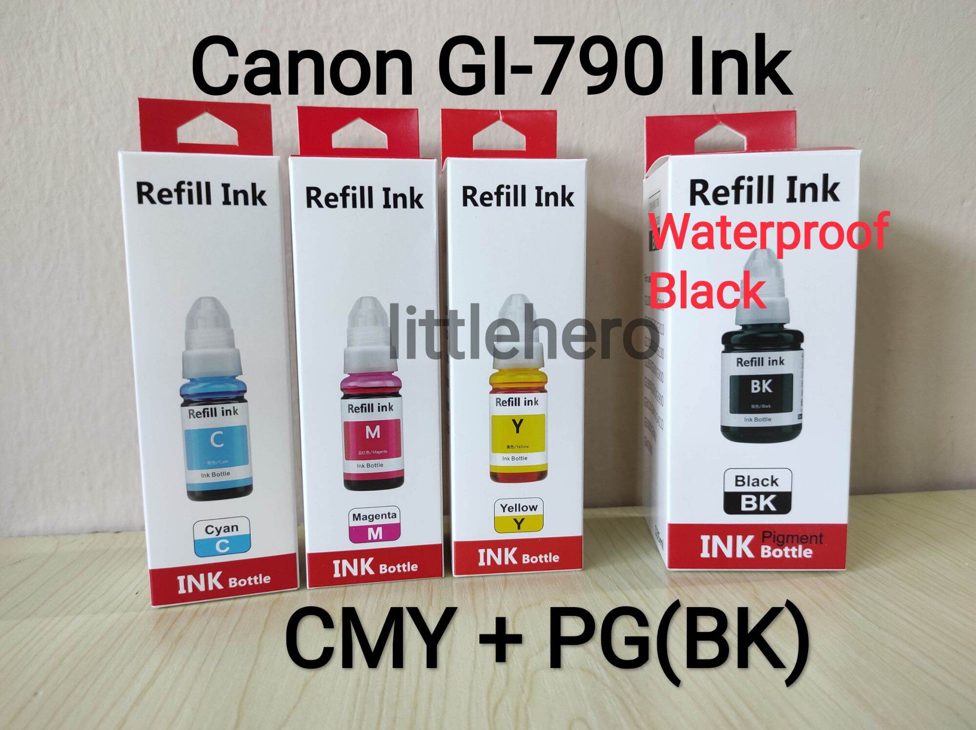 Canon gi- 790 gi790 Compatible Refill Ink Bottle for Printer G1010 ...
