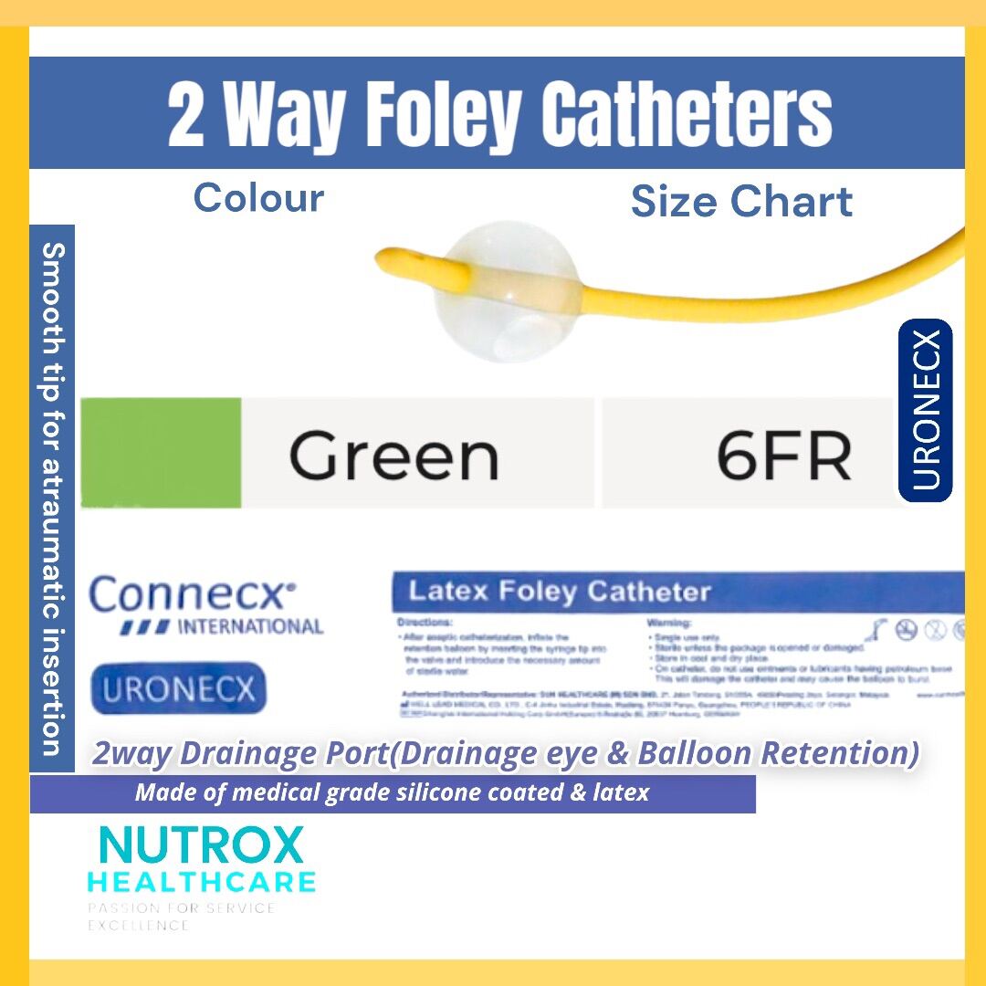 2-Way Silicone Coated Latex Foley Catheter Packing: 10pcs per box | Lazada