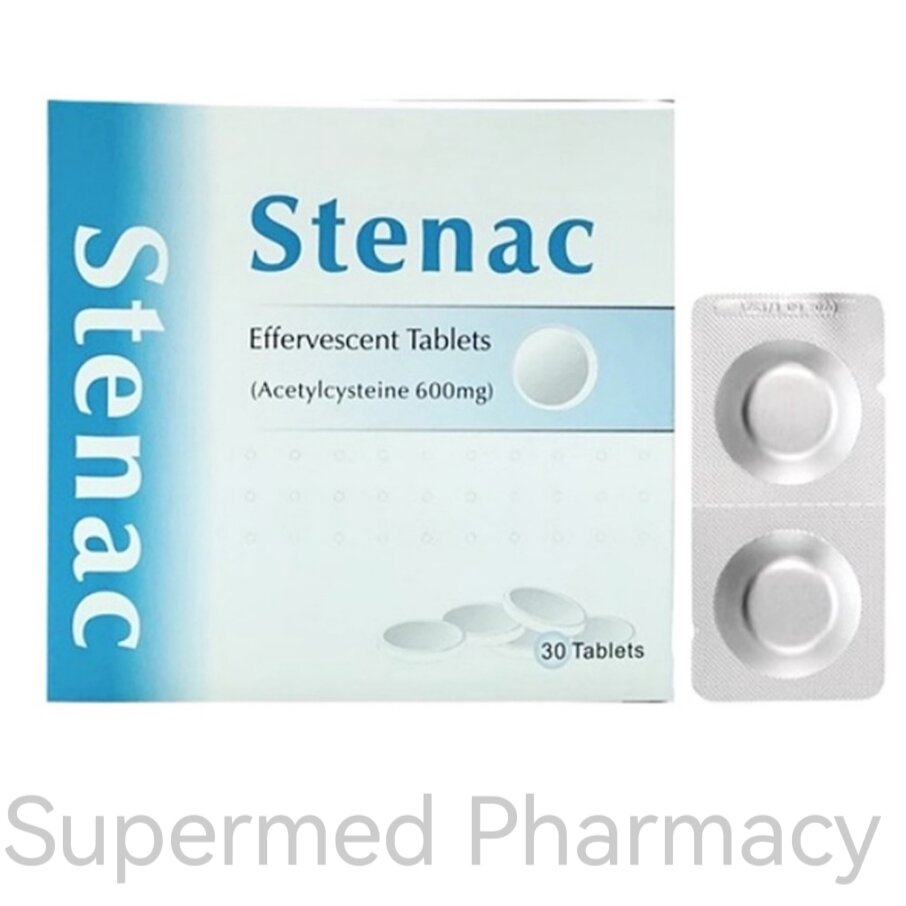 Stenac Effervescent Tablets 2's (Acetylcysteine 600mg) | Lazada