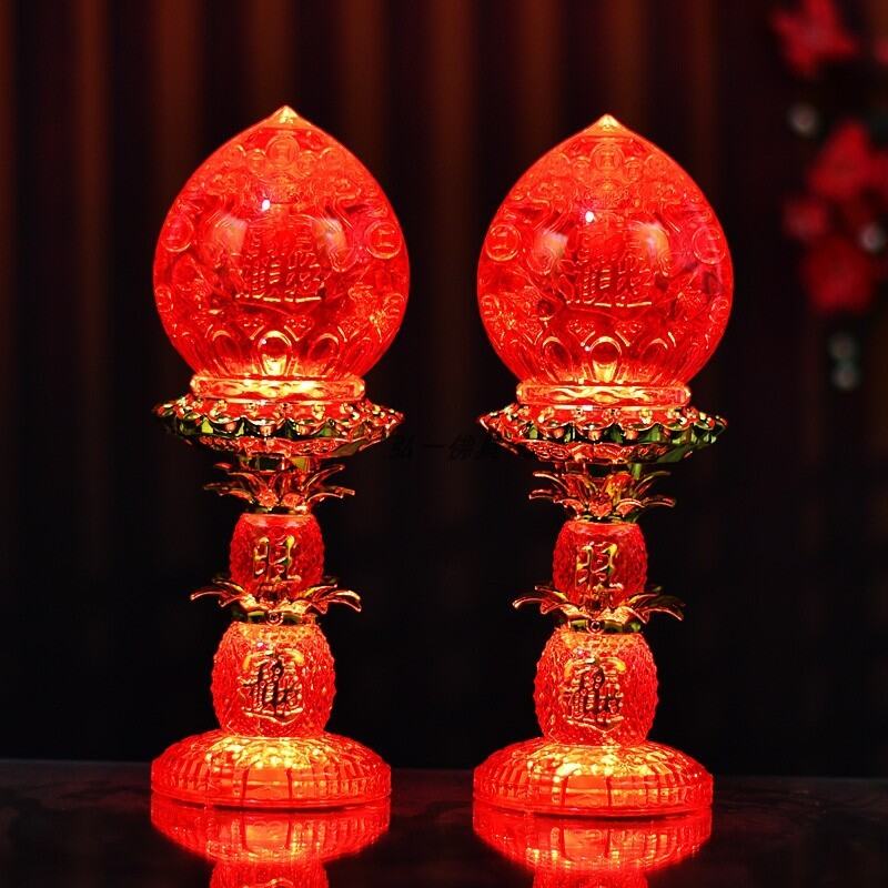 Electric Candle Buddha Shrine Led God of Wealth Lamp Fairy Lamp Buddha ...