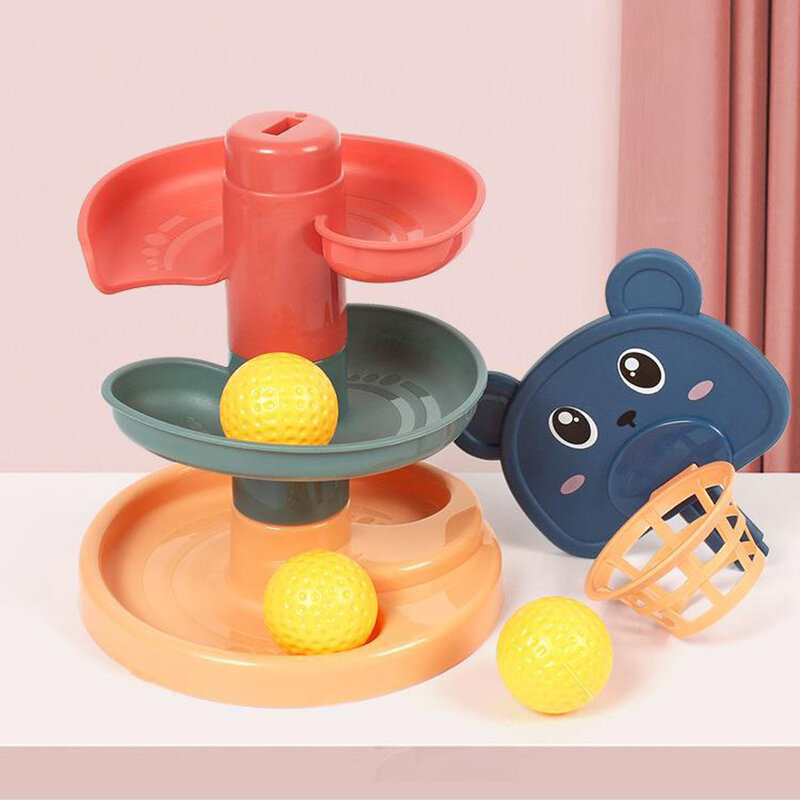 NEW 3/5/9 Layer Fun Rolling Slide Ball | Insert Ball Stack Tower ...