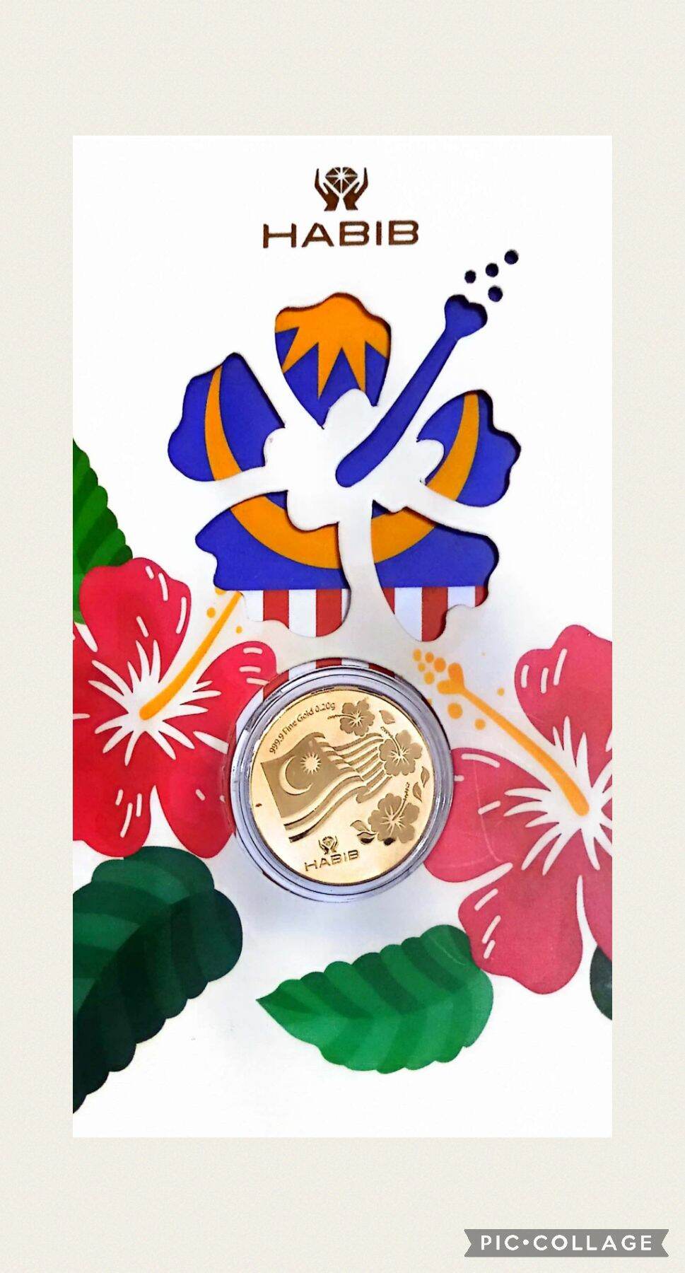Habib Gold Wafer Coin (0.20g) (Au 999.9) - Merdeka 2020 Edition | Lazada