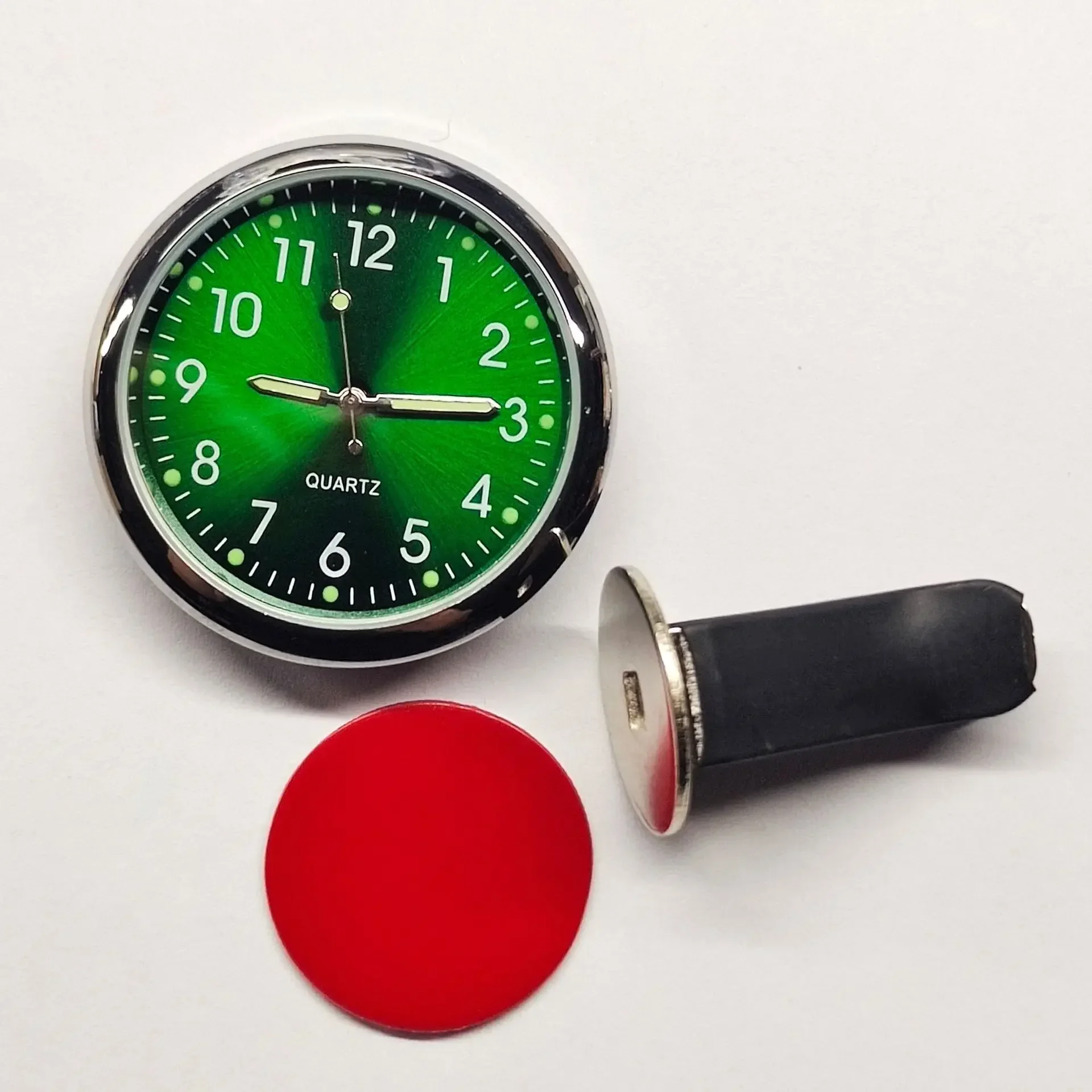 Luminous Quartz Analog Car Dashboard Clock - Stick-On, Decorative, Time ...