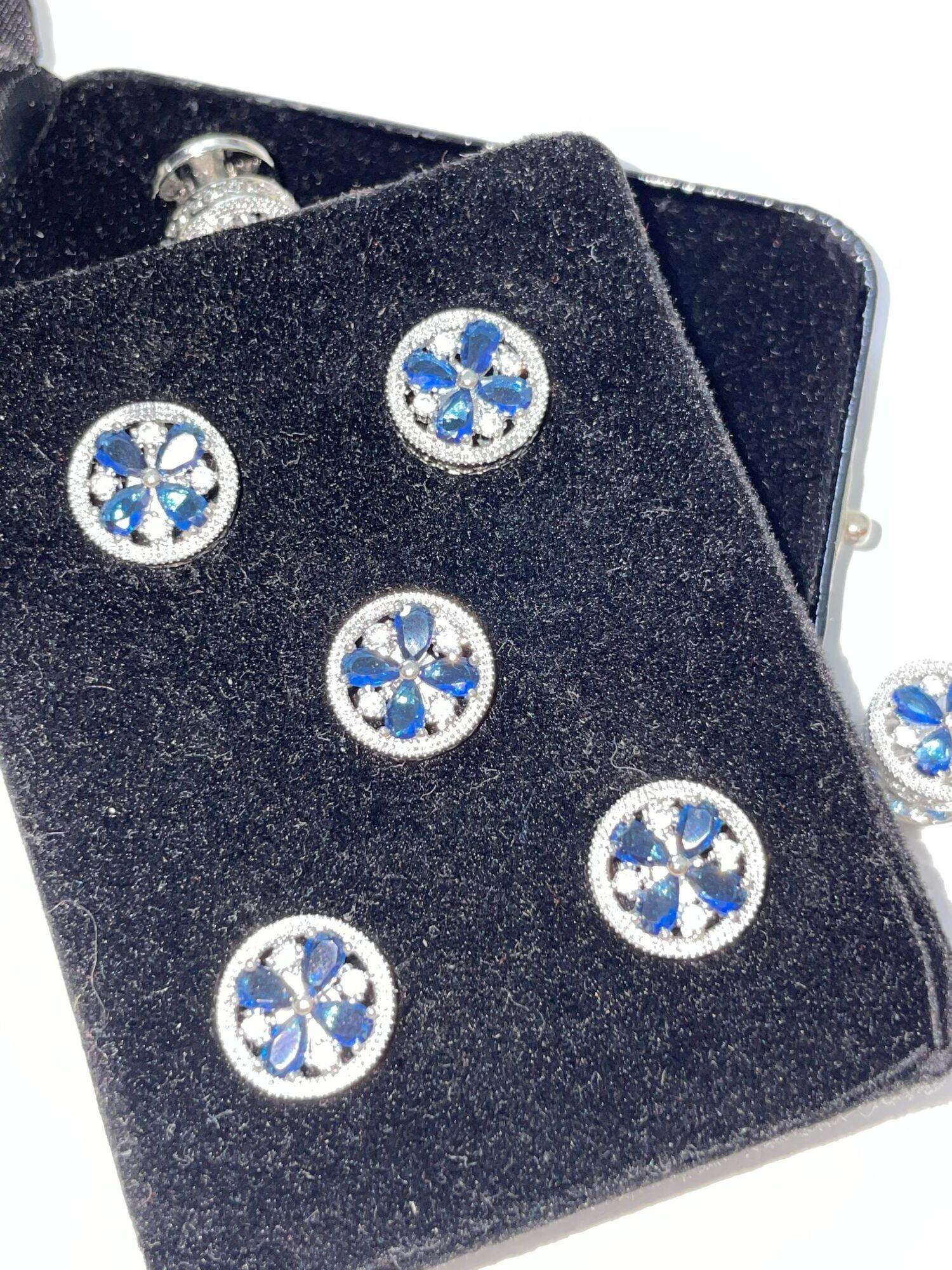 Butang Baju Melayu Exclusive - Zikron Blue | Lazada