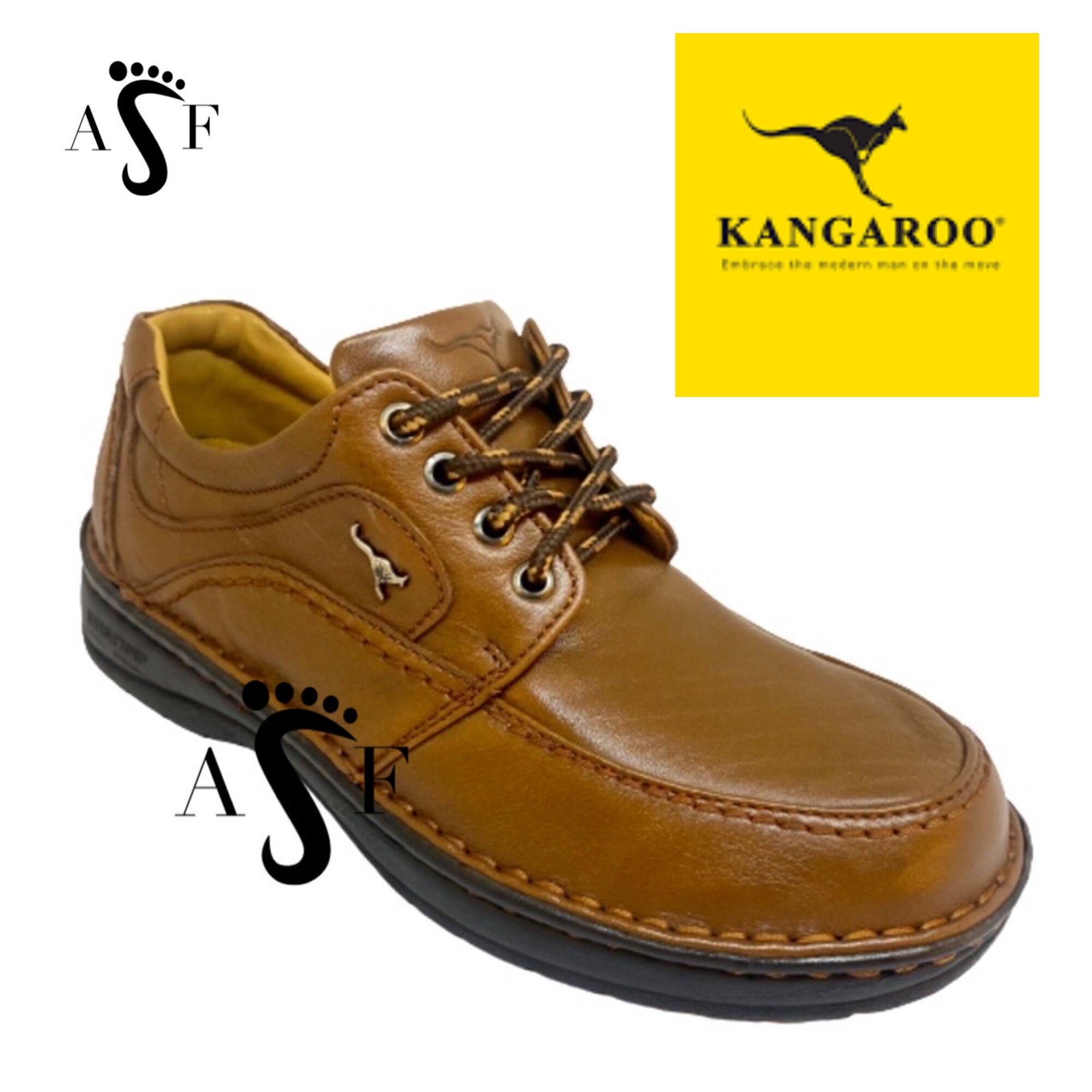 Original KANGAROO ULTRA LIGHTWEIGHT men full leather formal shoe lace ...