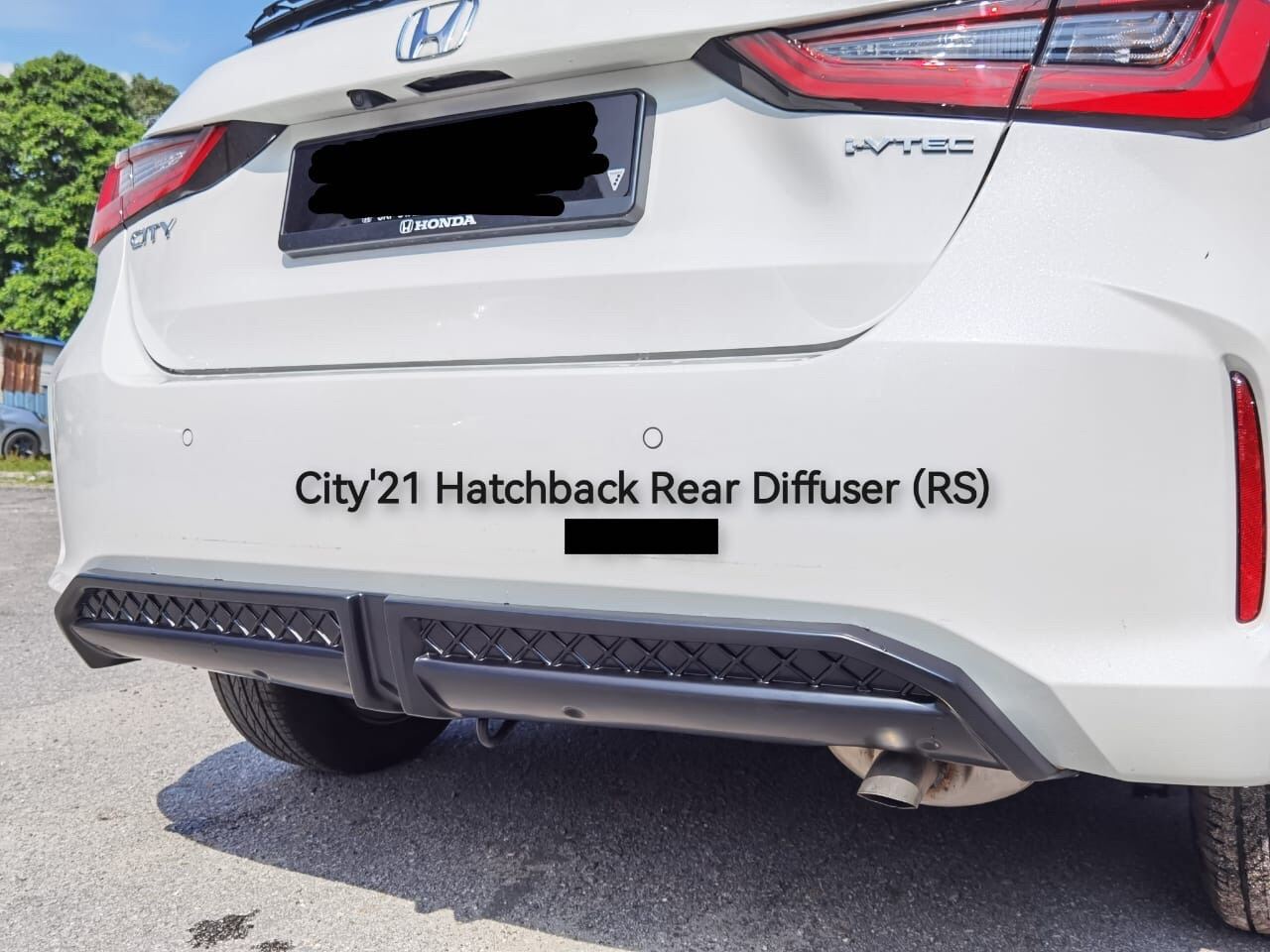 Honda city hatchback 2022 2023 2024 RS Rear diffuser lip skirt bodykit ...