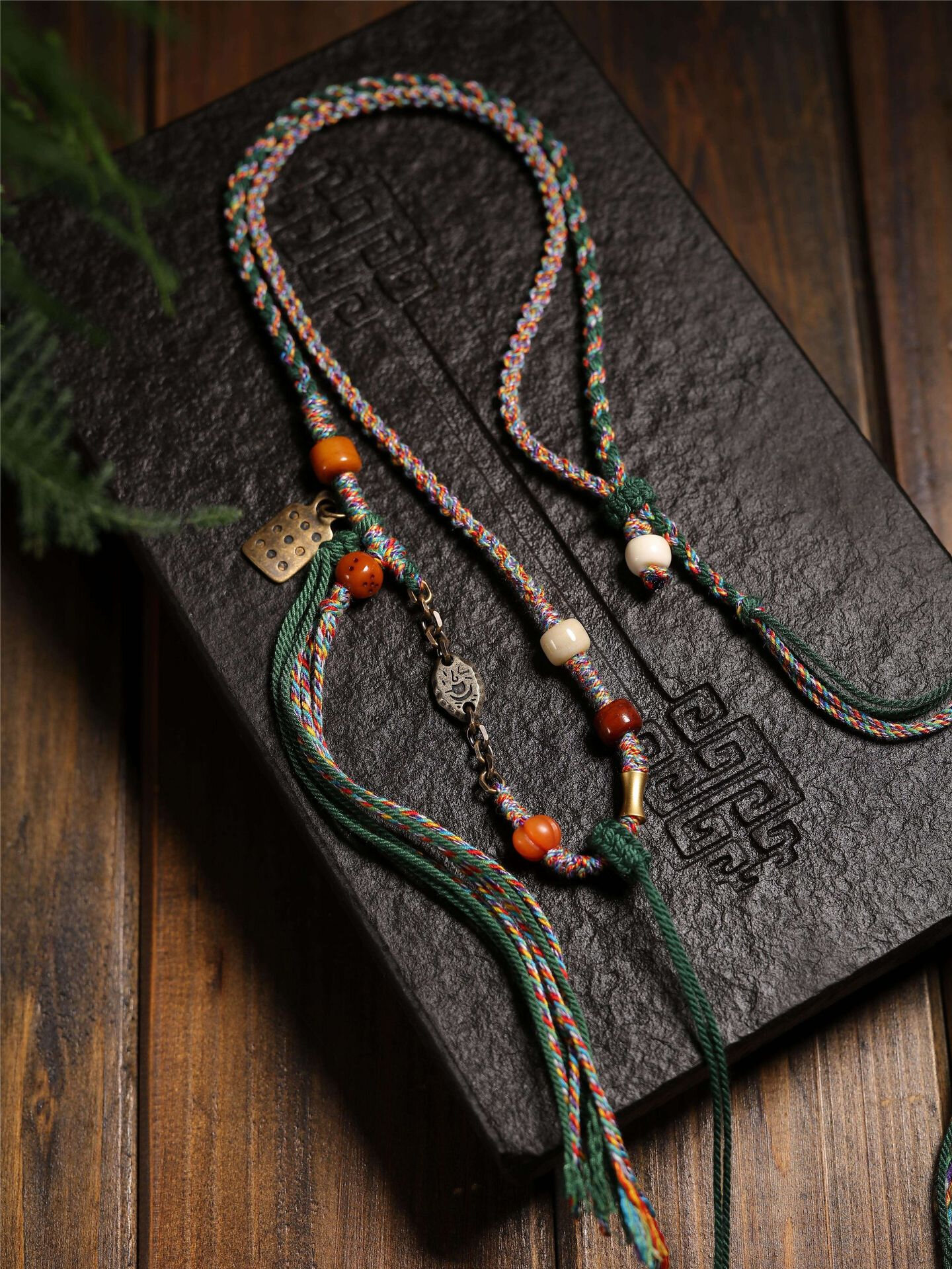 Five Gods of Wealth Tibetan Thangka Lanyard Pendant Hand Rub Cotton ...