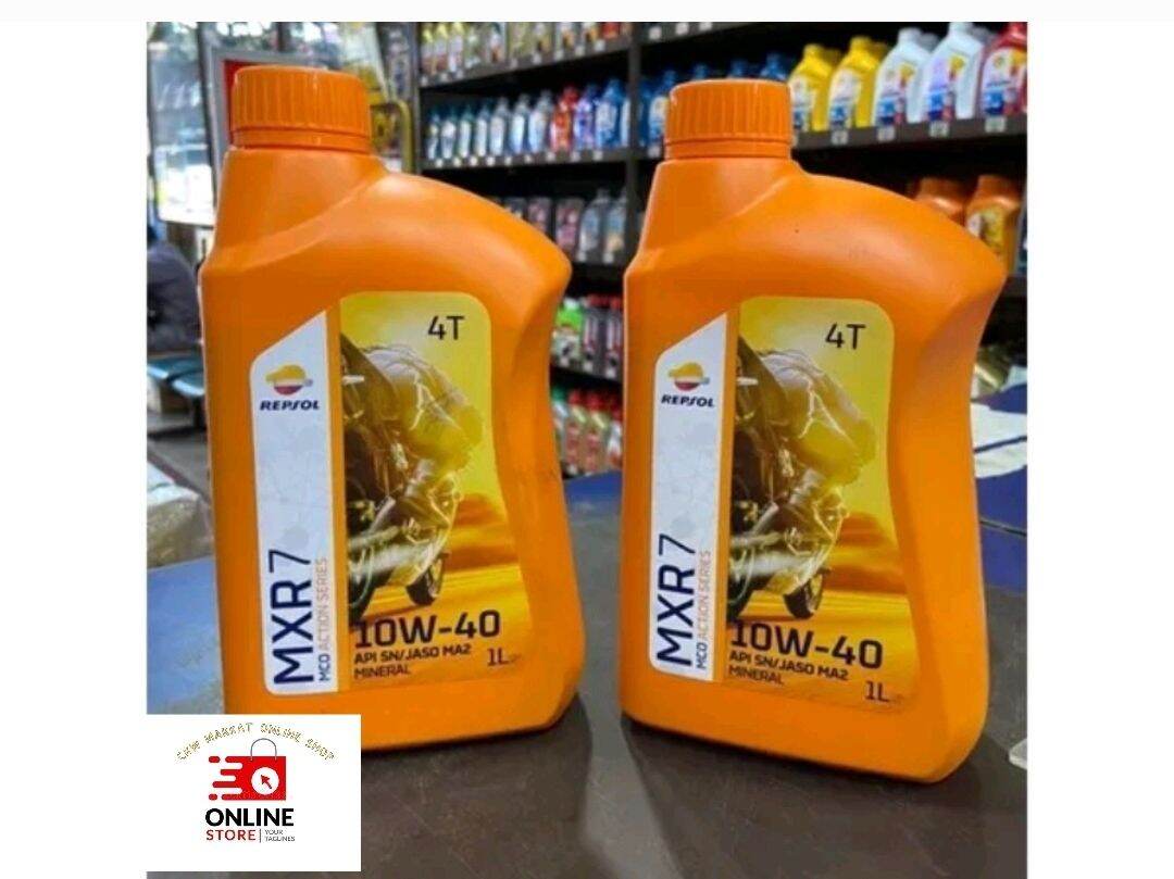 100% ORIGINAL REPSOL SEMI SYNTHETIC 10W40 20W50, 20W40 HONDA REPSOL ...