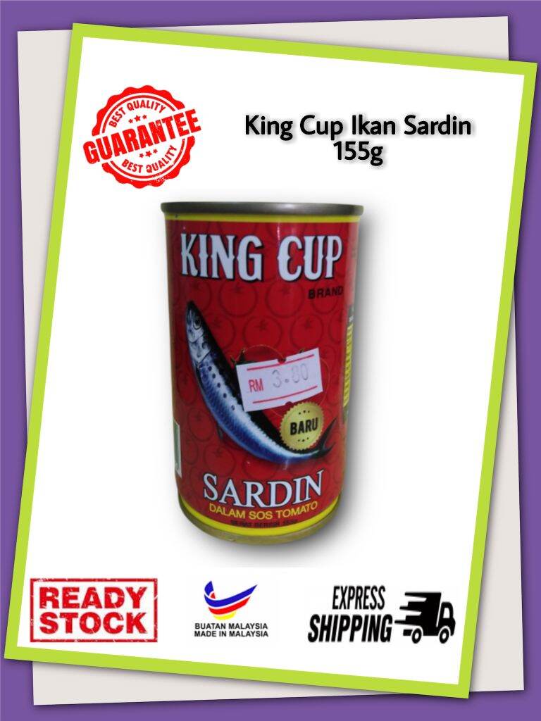 🔥 King Cup Ikan Sardin Dalam Sos Tomato 155g & 425g 🔥 | Lazada