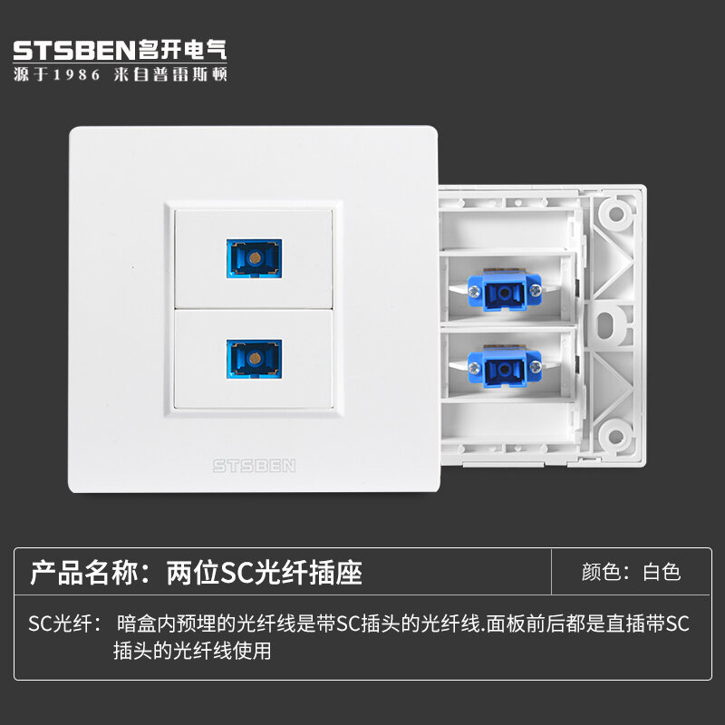 86-Position Dark Mounted SC Fiber Optic Panel Single Double Port Fiber ...
