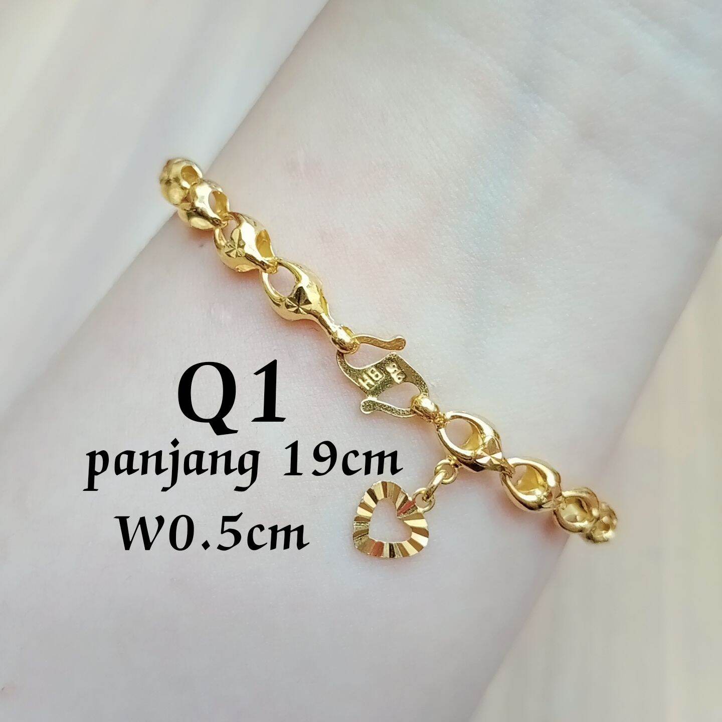 RANTAI TANGAN SIPUT EMAS 916 TULEN????+4↑/+5↑/6g/7g - GOLD SHOP SMART ...