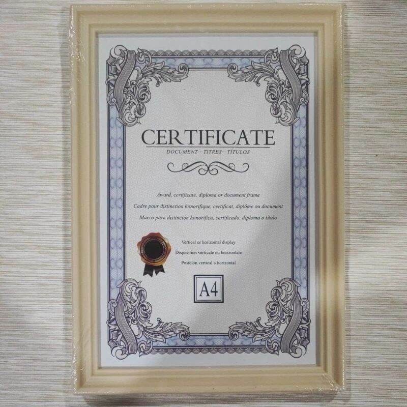 (Buy 10 Free 1)A4 Certificate Frame/A4 Frame Sijil /Frame Gambar | Lazada