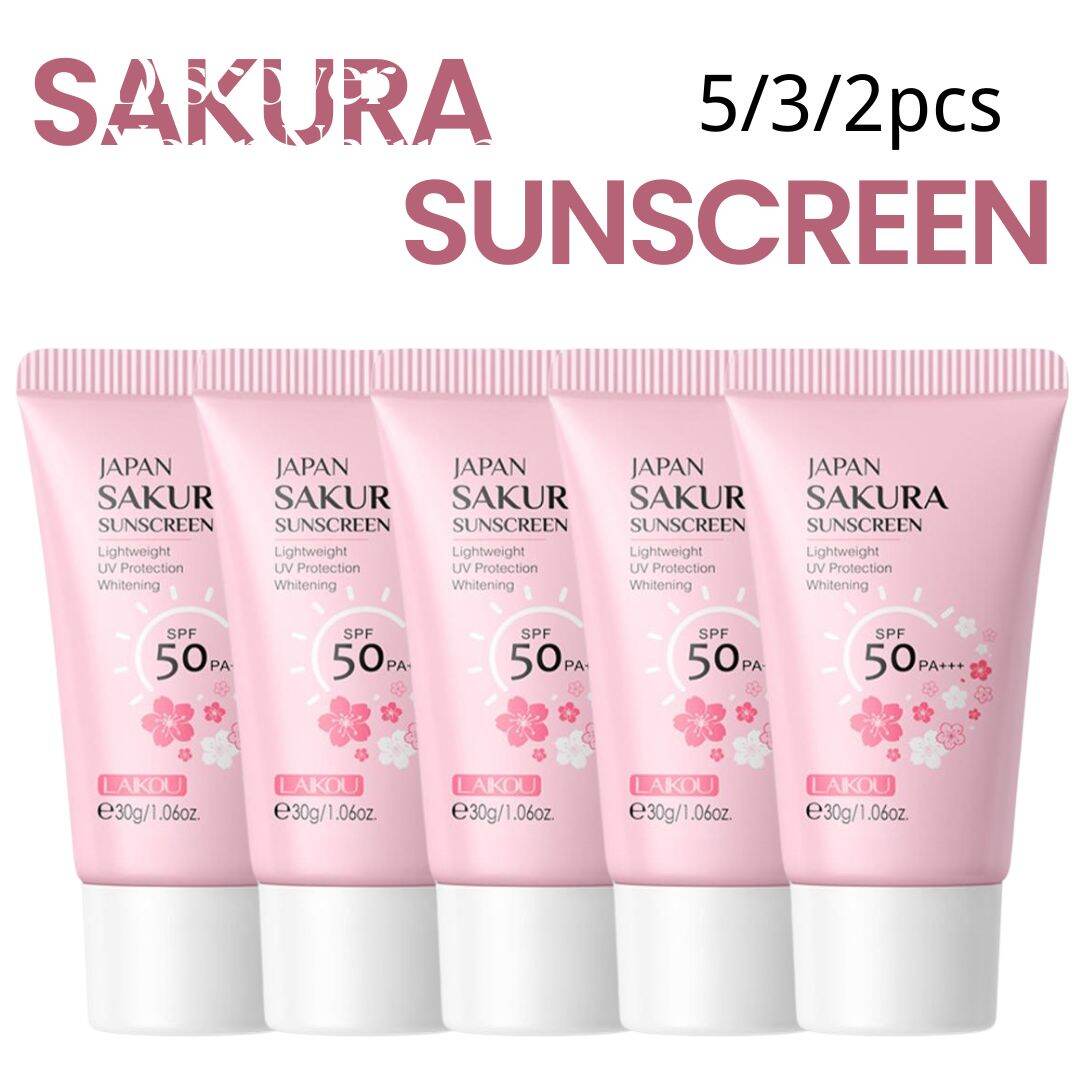Sakura Sunscreen Cream SPF50 Moisturizing UV Protect Face Body ...