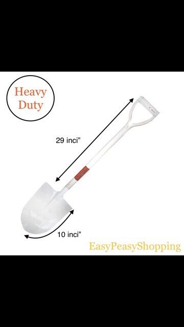 Shovel Flat ,Sharp with Metal Handle /Heavy Duty Garden Tools/Skop ...
