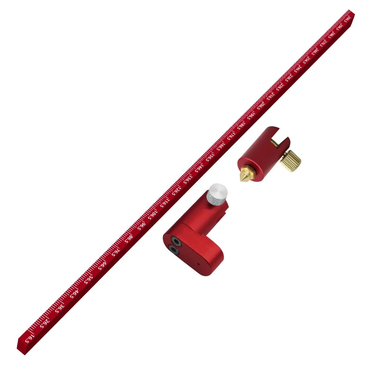 Metric & Inch Adjustable Drawing Circle Ruler,Compass Scribe Center ...