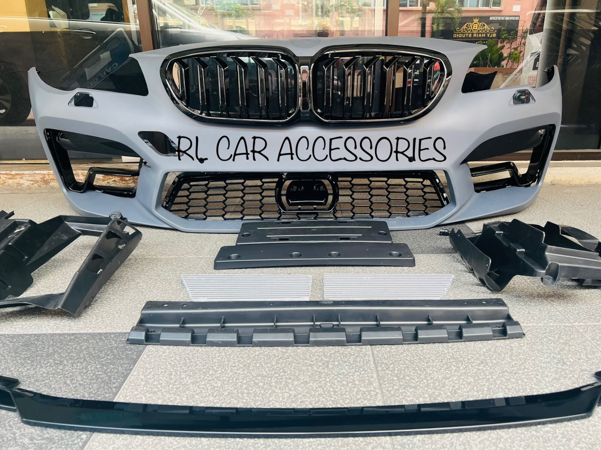 BMW F10 Convert G30 M5 Style Front Bumper Grill Grille Bodykit Body Kit