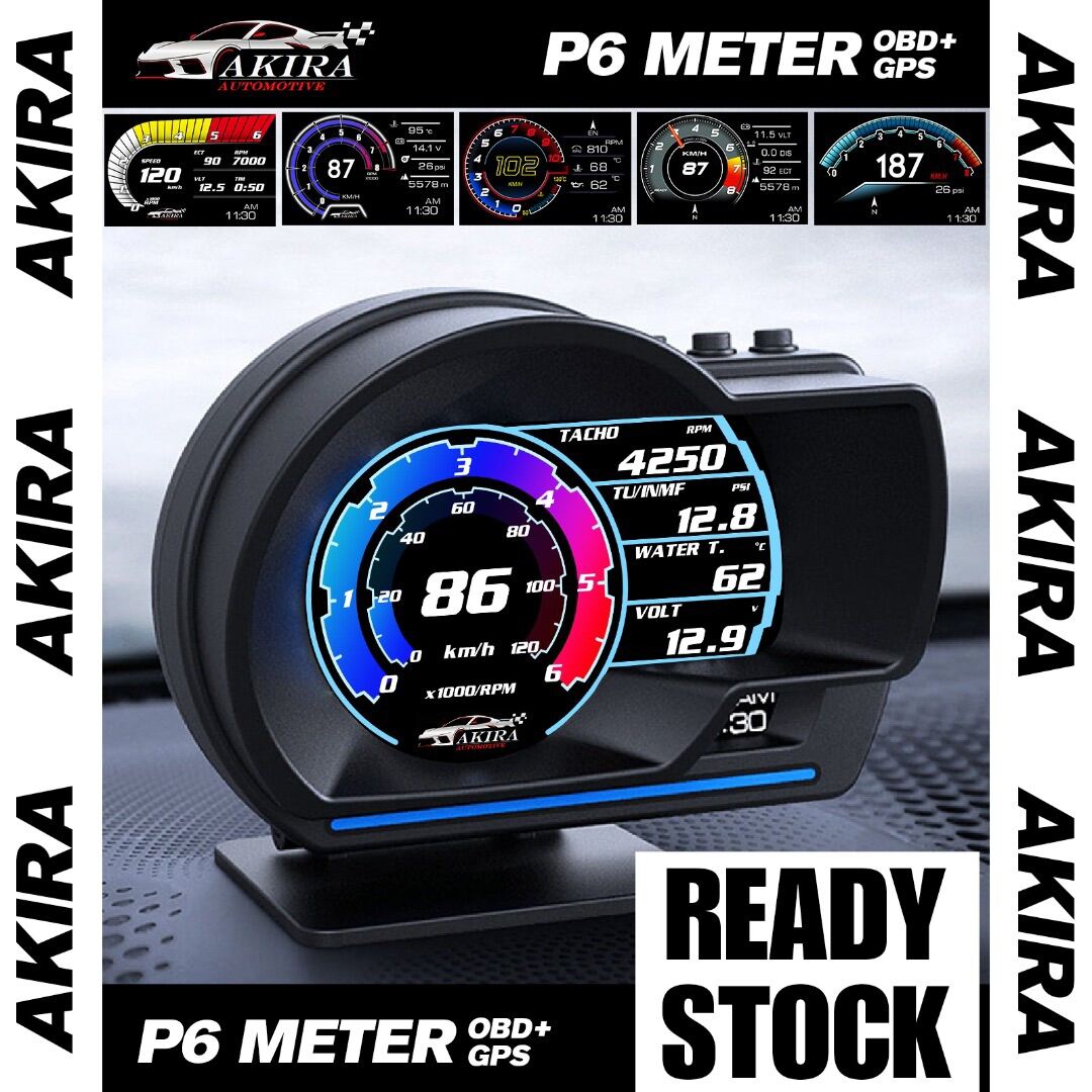‼️ New Version‼️ AKIRA P6 OBD Gauge Meter OBD2 Meter + GPS Proton Honda ...