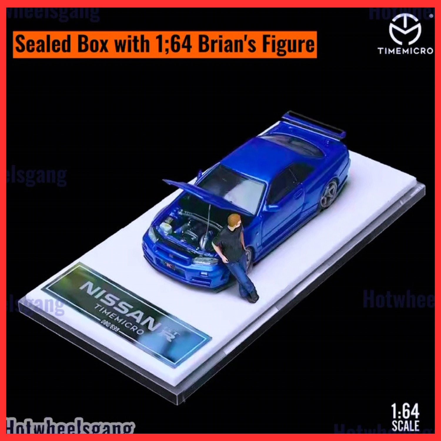 Time Micro Nissan Skyline GTR R34 Fast & Furious Limited Editions Paul Walker's Official Figure ...