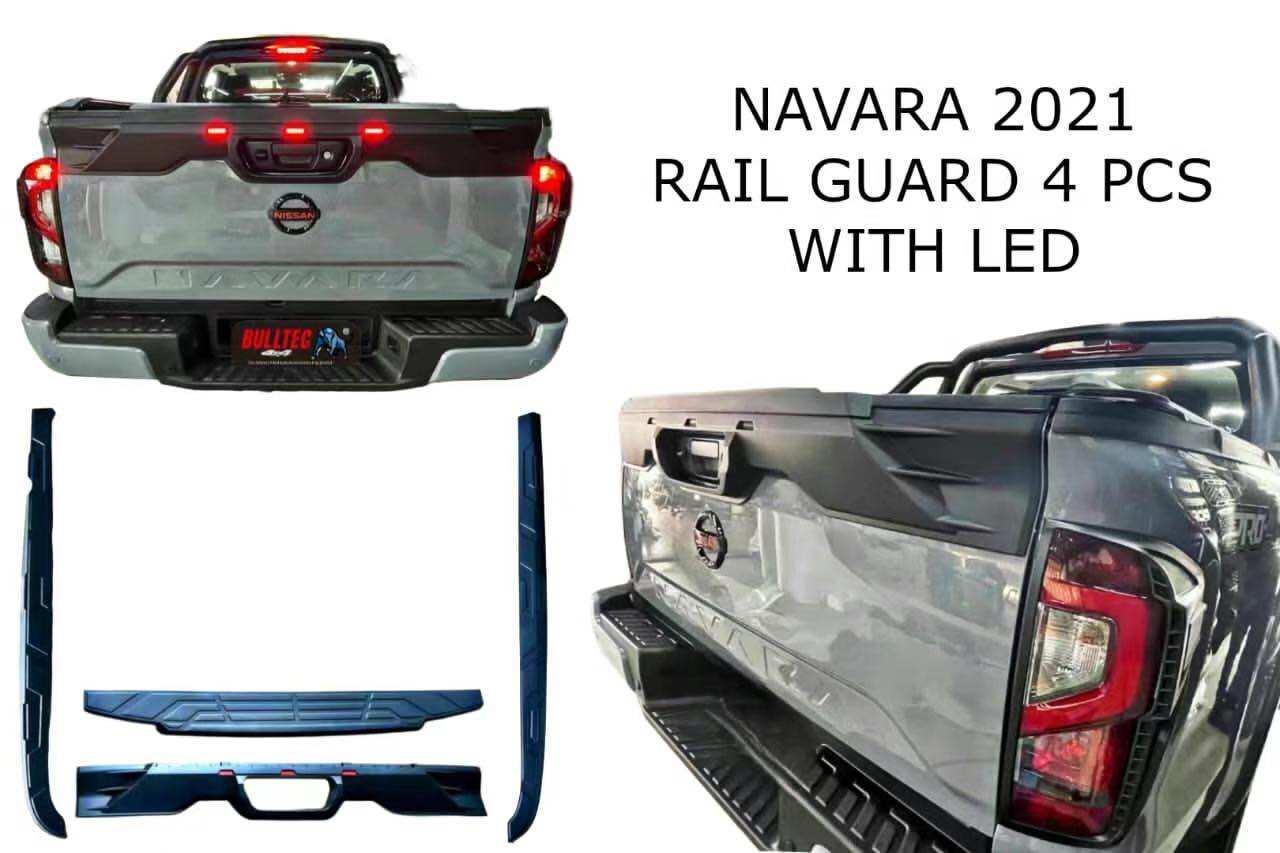 Nissan Navara 2021 2022 2023 2024 Pro4x rear trunk bed rail guard ...
